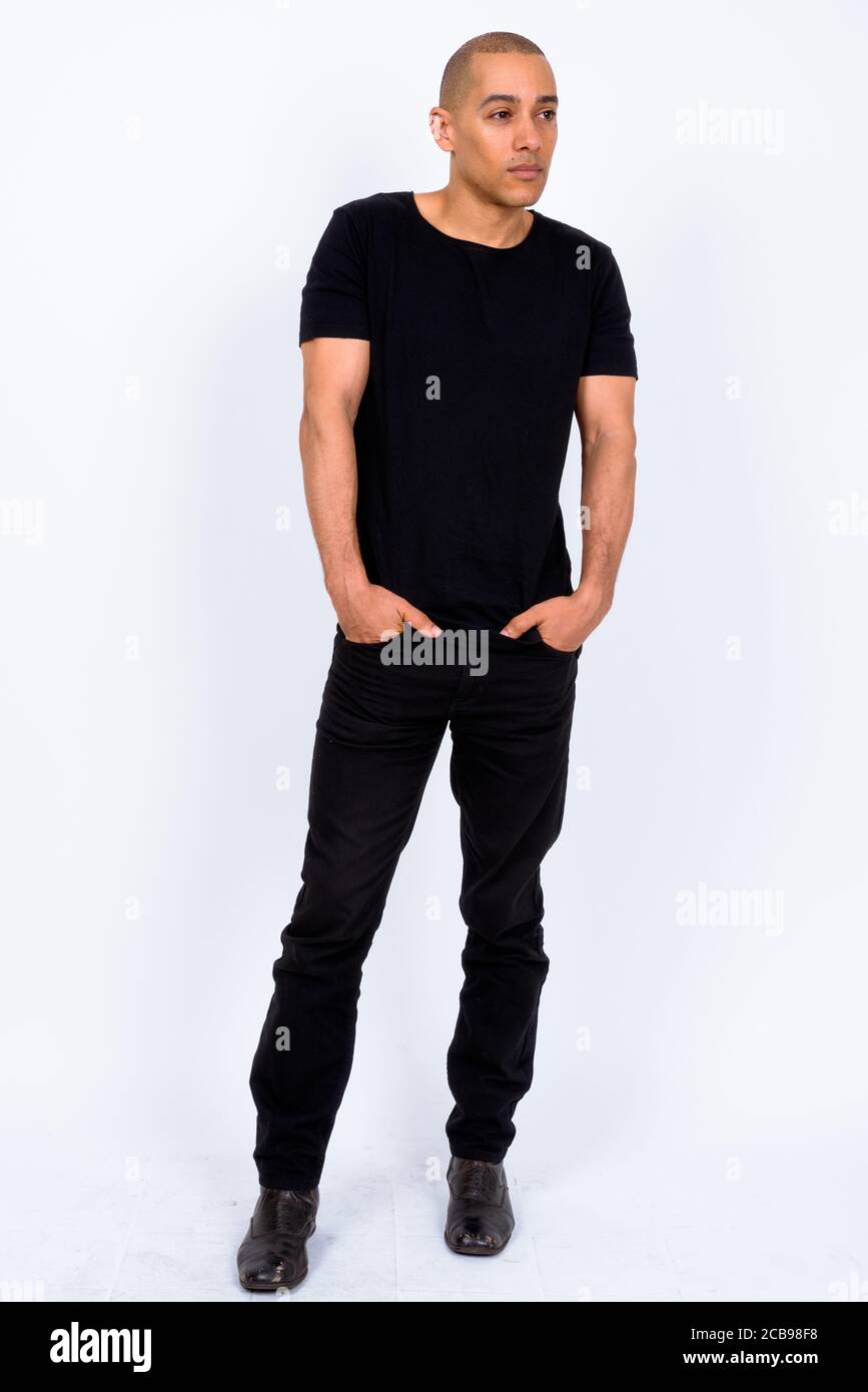 Handsome bald multi ethnic hi-res stock photography and images - Alamy