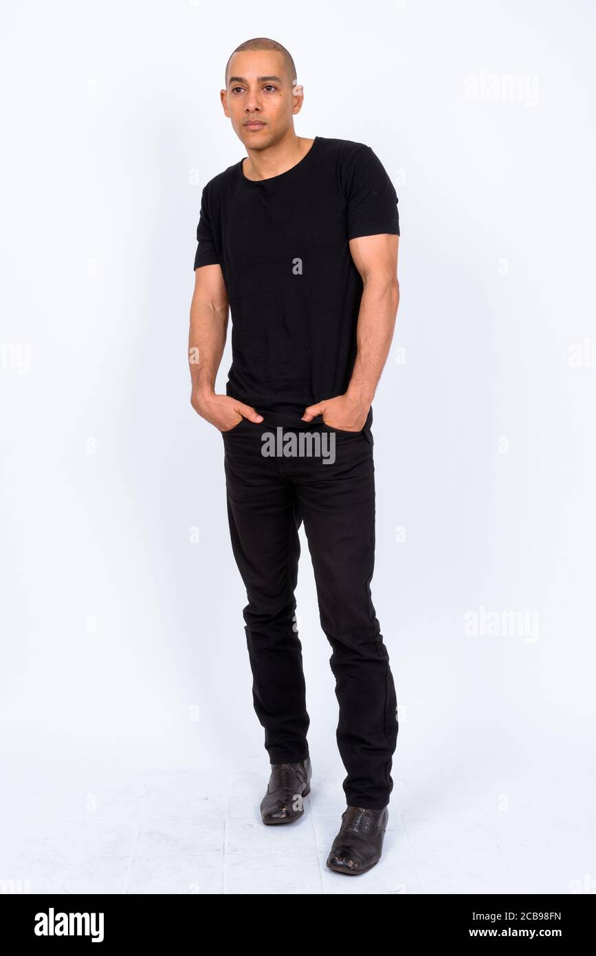 Handsome bald multi ethnic hi-res stock photography and images - Alamy