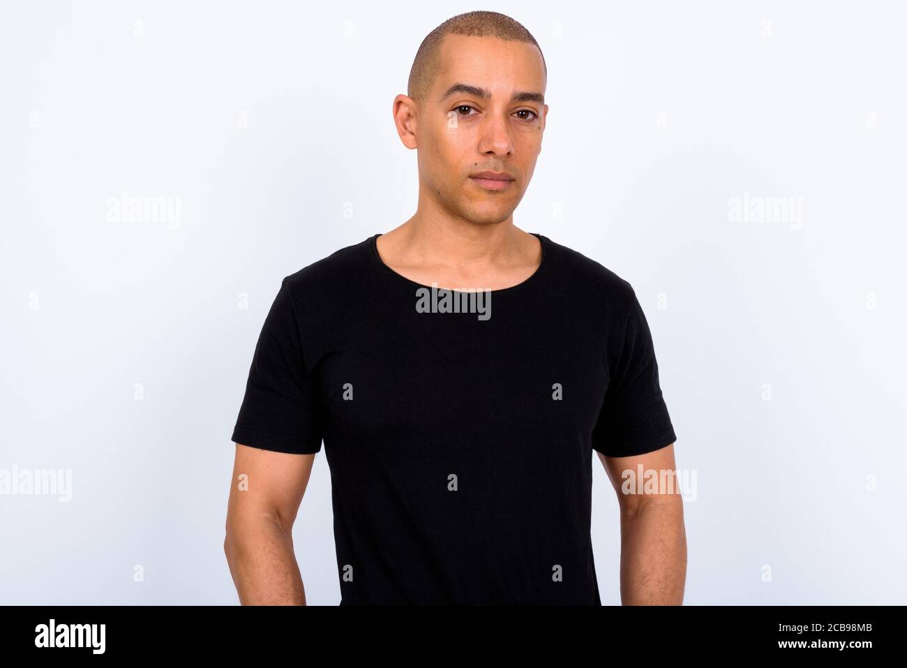 Handsome bald multi ethnic hi-res stock photography and images - Alamy
