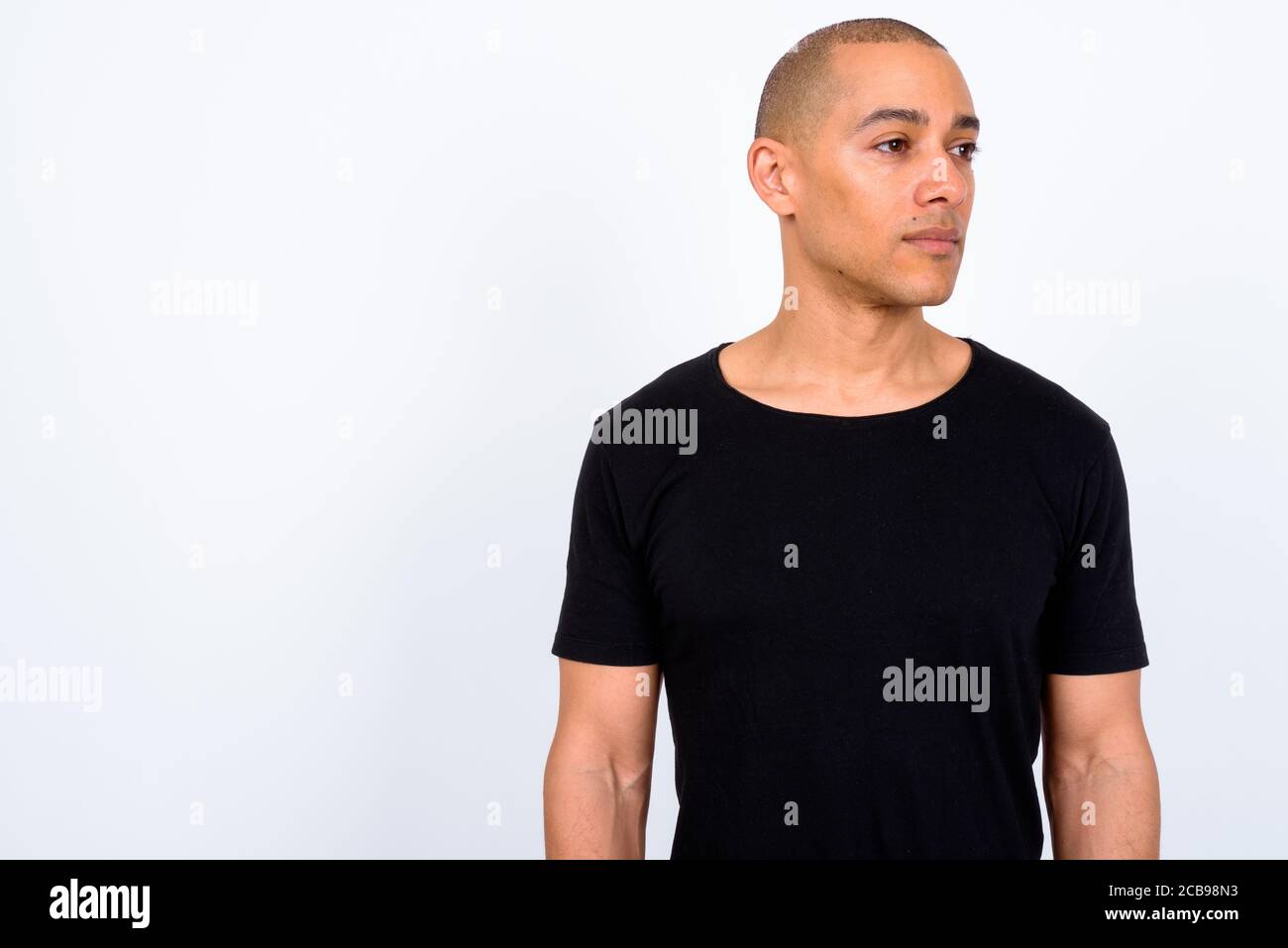 Handsome bald multi ethnic hi-res stock photography and images - Alamy