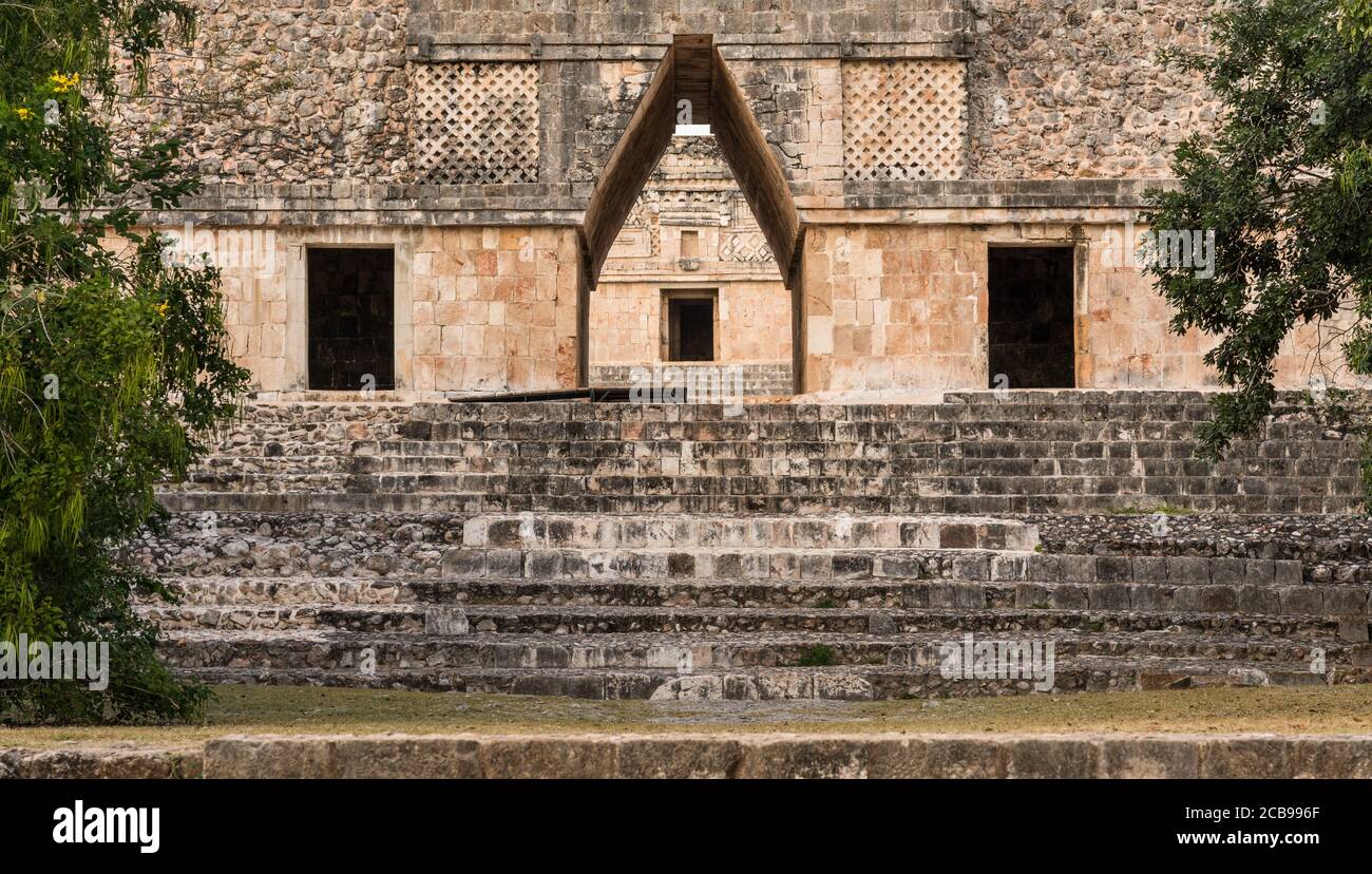 The main entrance into the Nunnery Quadrangle is through a corbel arch ...