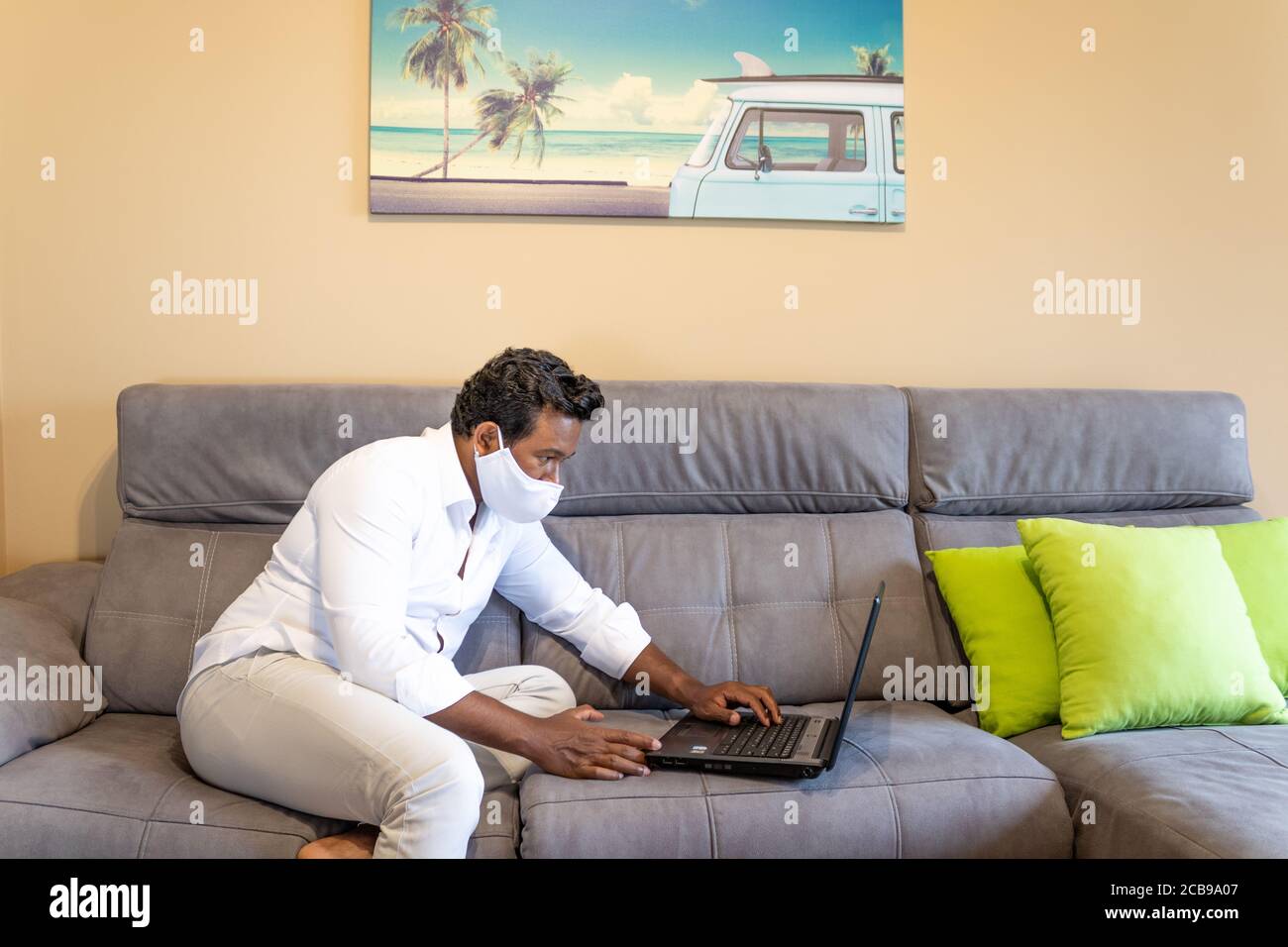 Man dog care ill home hi-res stock photography and images - Alamy