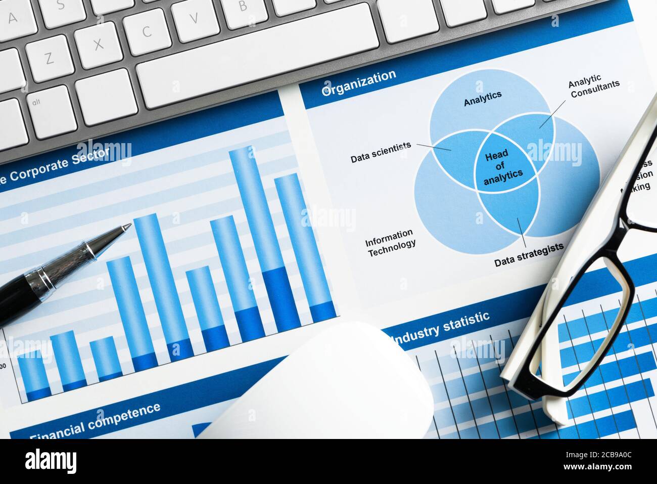 Preparing average sales report Stock Photo - Alamy