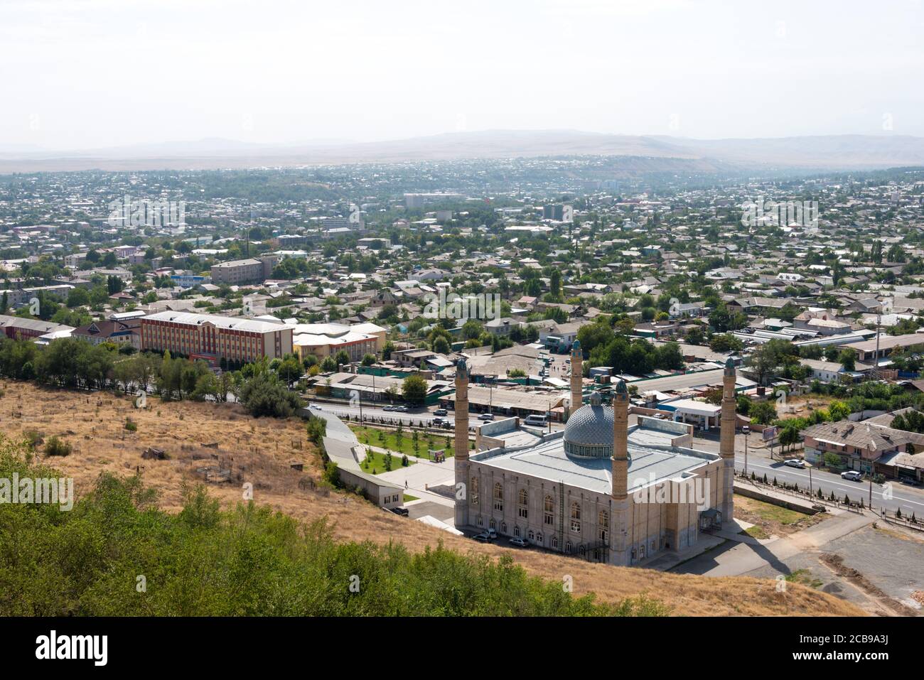 Osh, Kyrgyzstan - Panorama of Osh City view from Sulayman Mountain in ...