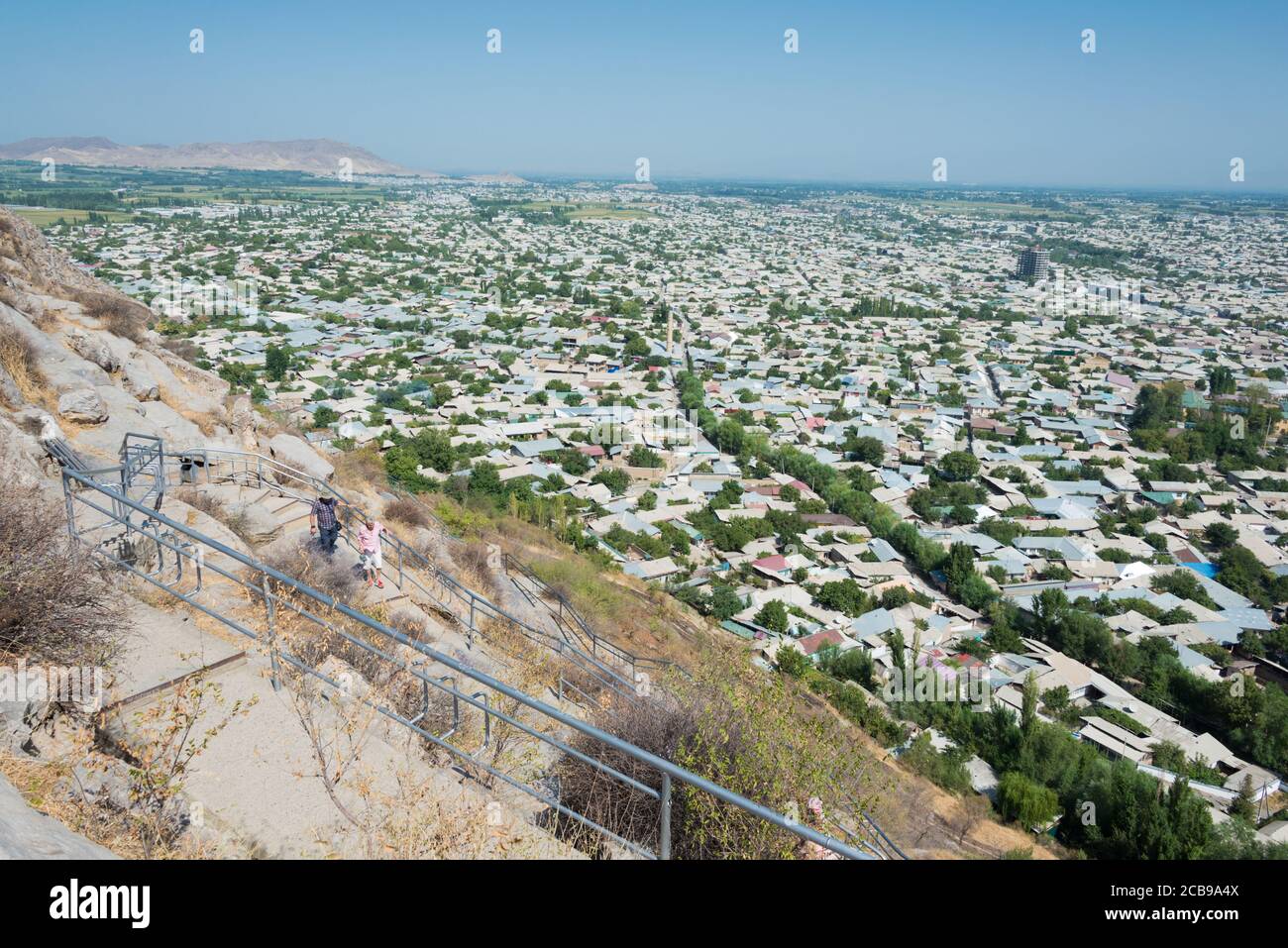 Osh, Kyrgyzstan - Panorama of Osh City view from Sulayman Mountain in ...