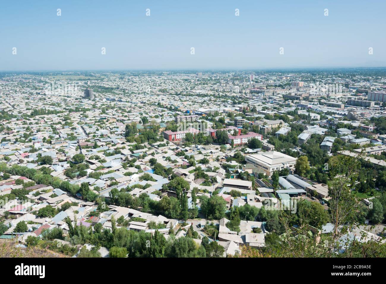 Osh, Kyrgyzstan - Panorama of Osh City view from Sulayman Mountain in ...