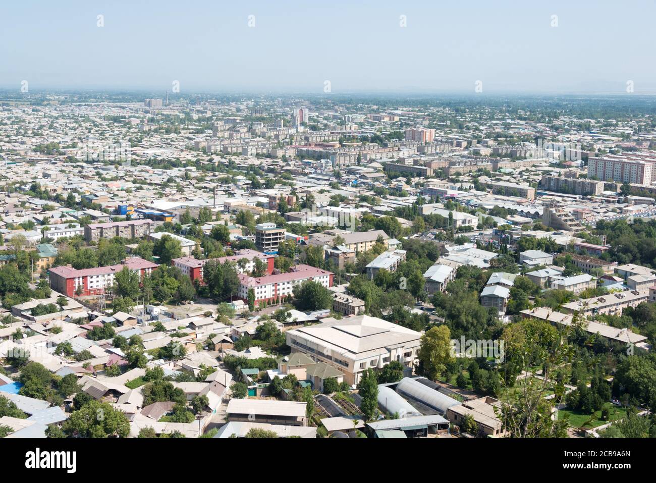 Osh, Kyrgyzstan - Panorama of Osh City view from Sulayman Mountain in ...