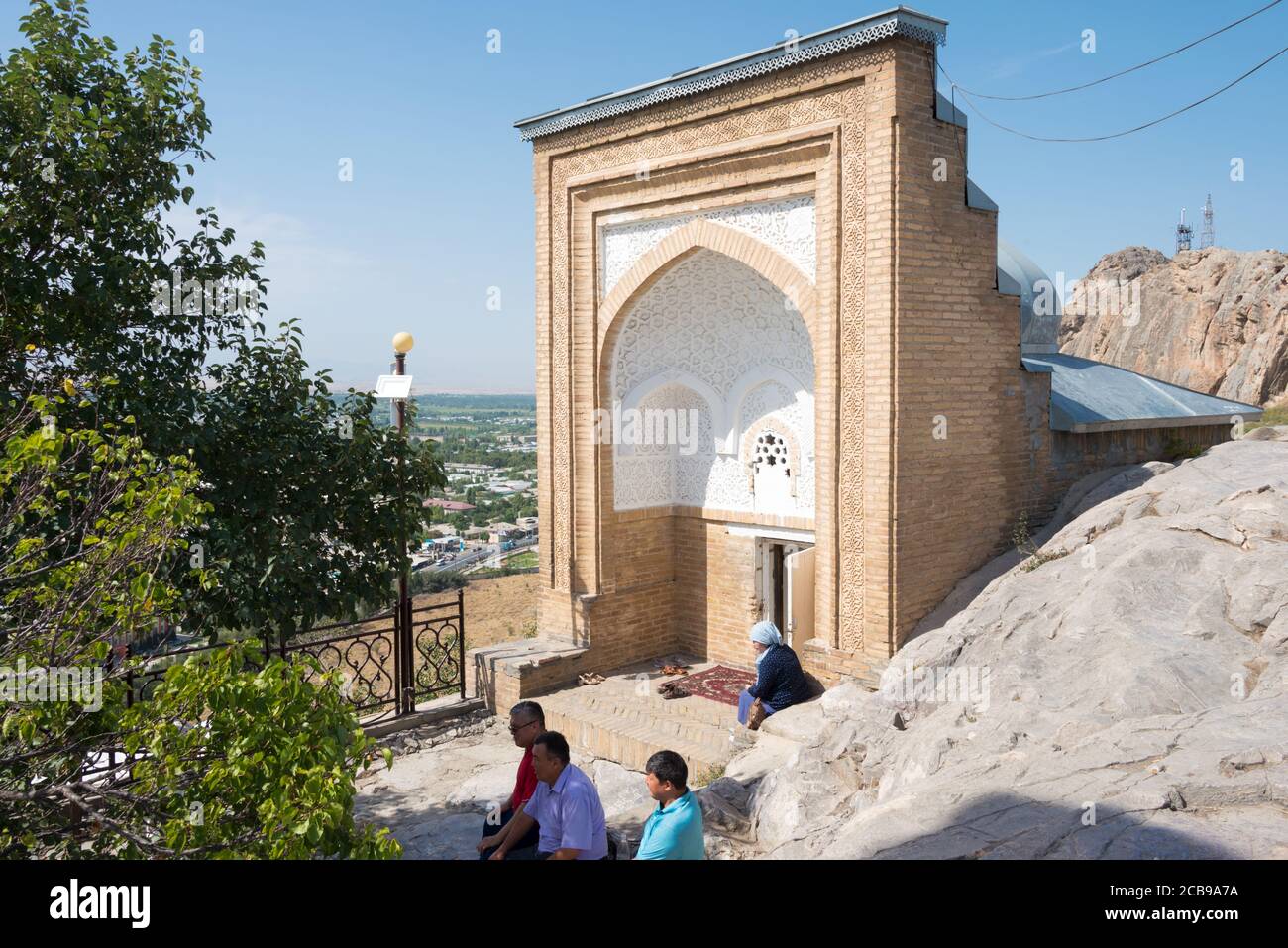 Osh, Kyrgyzstan - Sulayman Mountain in Osh, Kyrgyzstan. It is part of ...