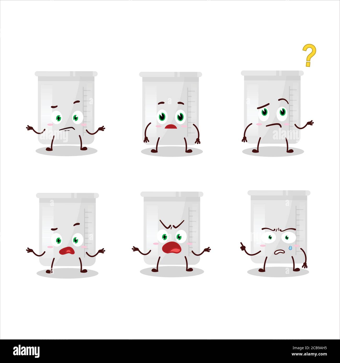 Cartoon character of science bottle with what expression Stock Vector ...