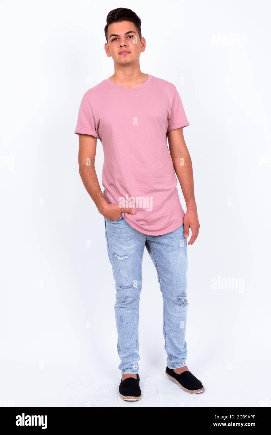 Portrait of young handsome multi ethnic man Stock Photo - Alamy