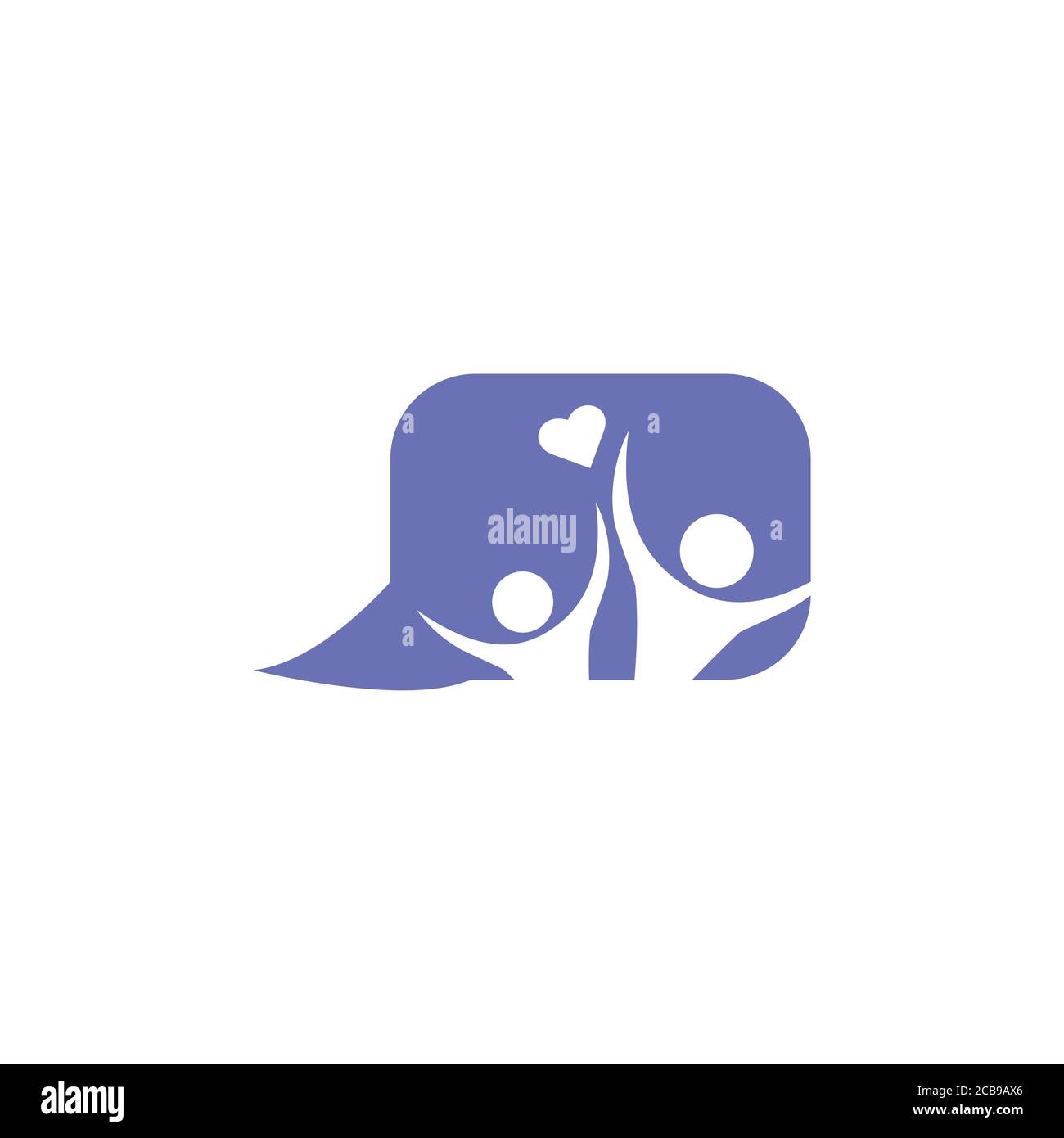Friend vector icon logo design template illustration Stock Vector Image ...