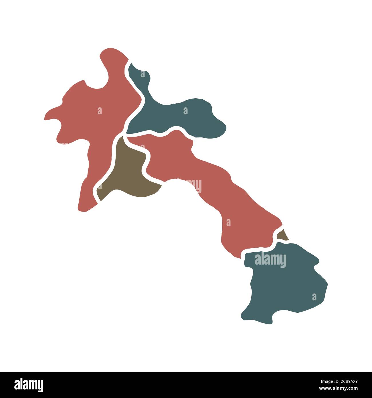 Laos map vector design template illustration Stock Vector Image & Art ...