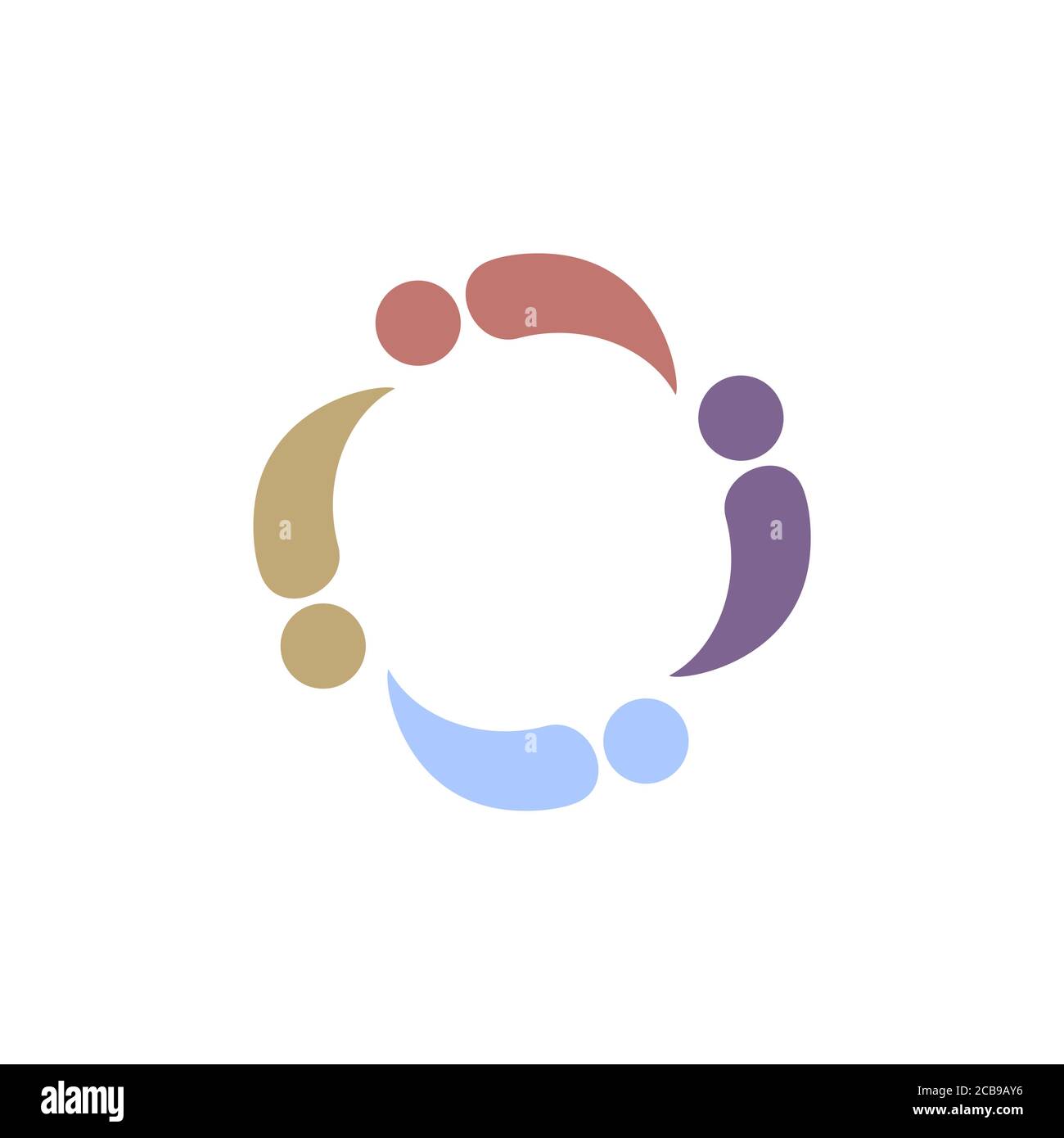 Friend vector icon logo design template illustration Stock Vector Image ...