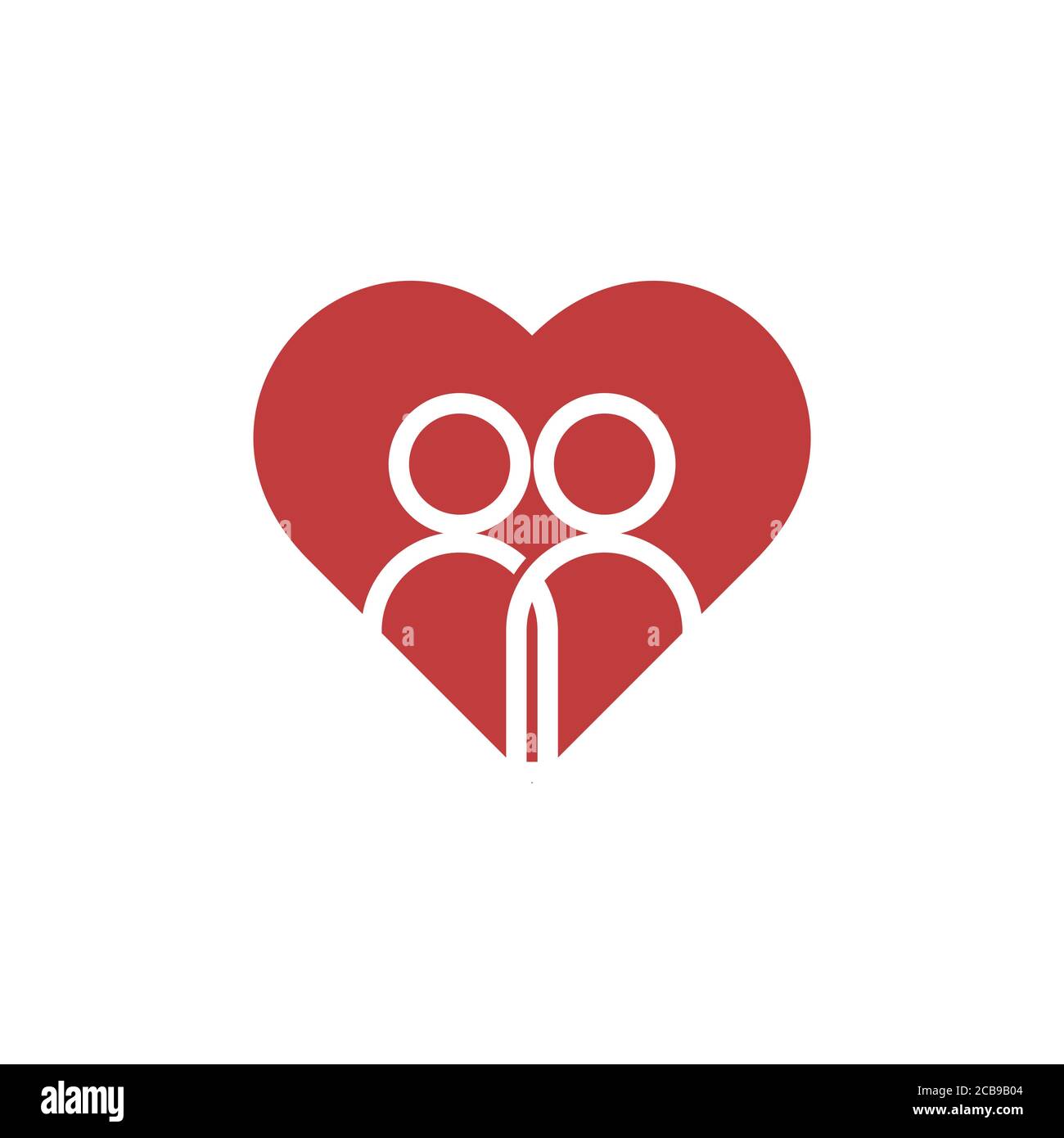 Friend vector icon logo design template illustration Stock Vector Image ...