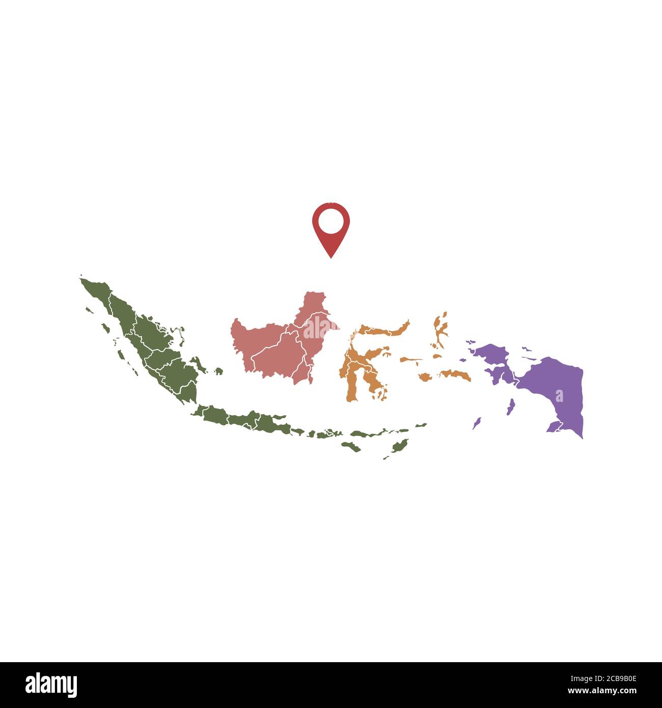 Indonesia map vector design template illustration Stock Vector Image ...