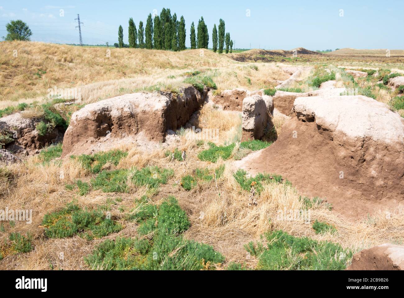 Tokmok, Kyrgyzstan - Ruins of Ak Beshim in Tokmok, Kyrgyzstan. It is ...