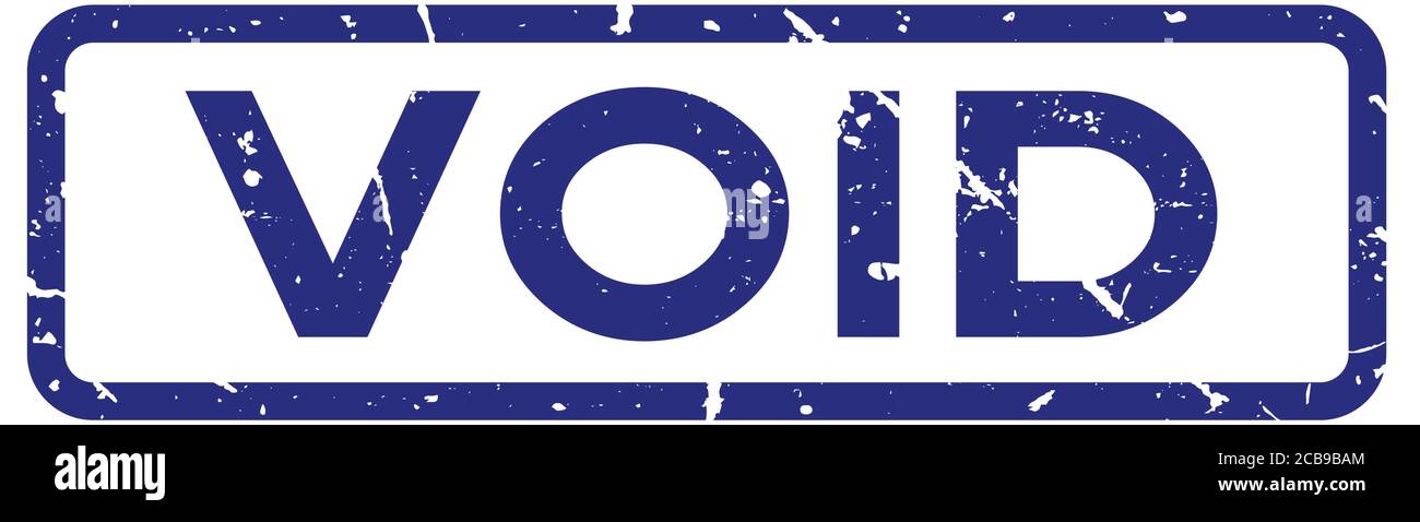 Grunge black void square rubber seal stamp on white background Stock ...