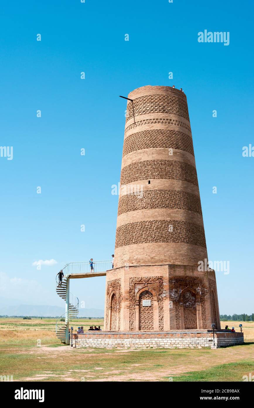 Tokmok, Kyrgyzstan - Ruins of Burana Tower in Tokmok, Kyrgyzstan. It is ...