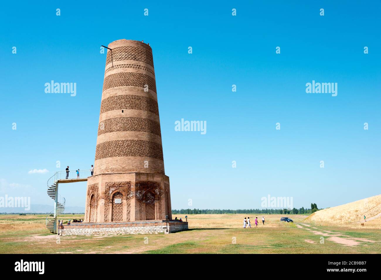 Tokmok, Kyrgyzstan - Ruins of Burana Tower in Tokmok, Kyrgyzstan. It is ...