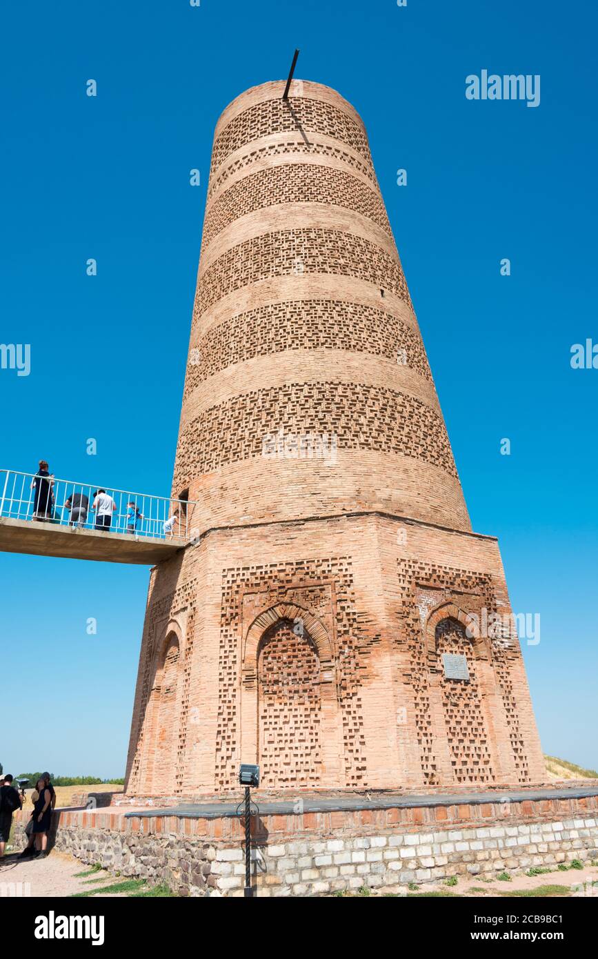 Tokmok, Kyrgyzstan - Ruins of Burana Tower in Tokmok, Kyrgyzstan. It is ...