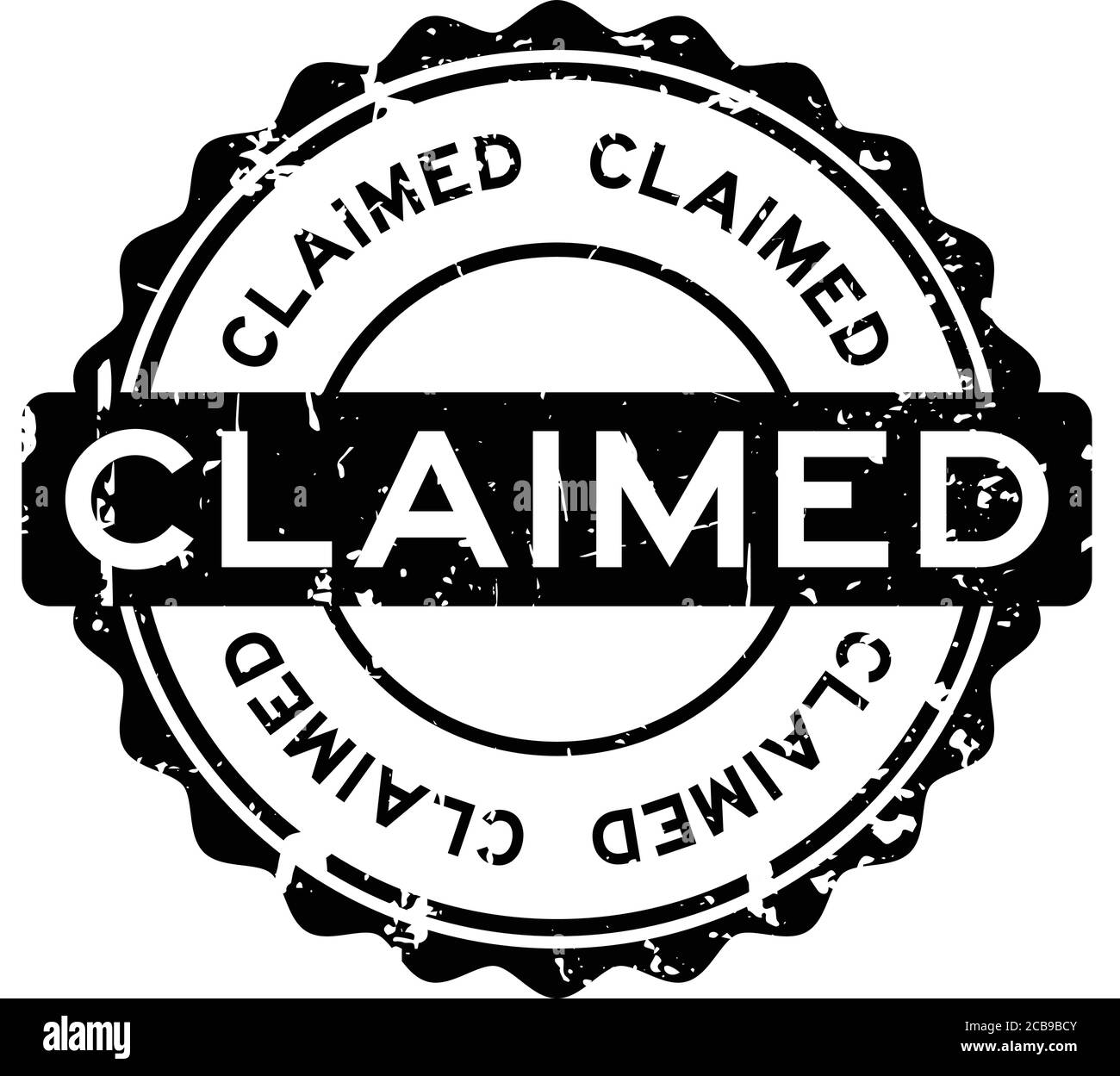 Claimed stamp Black and White Stock Photos & Images - Alamy