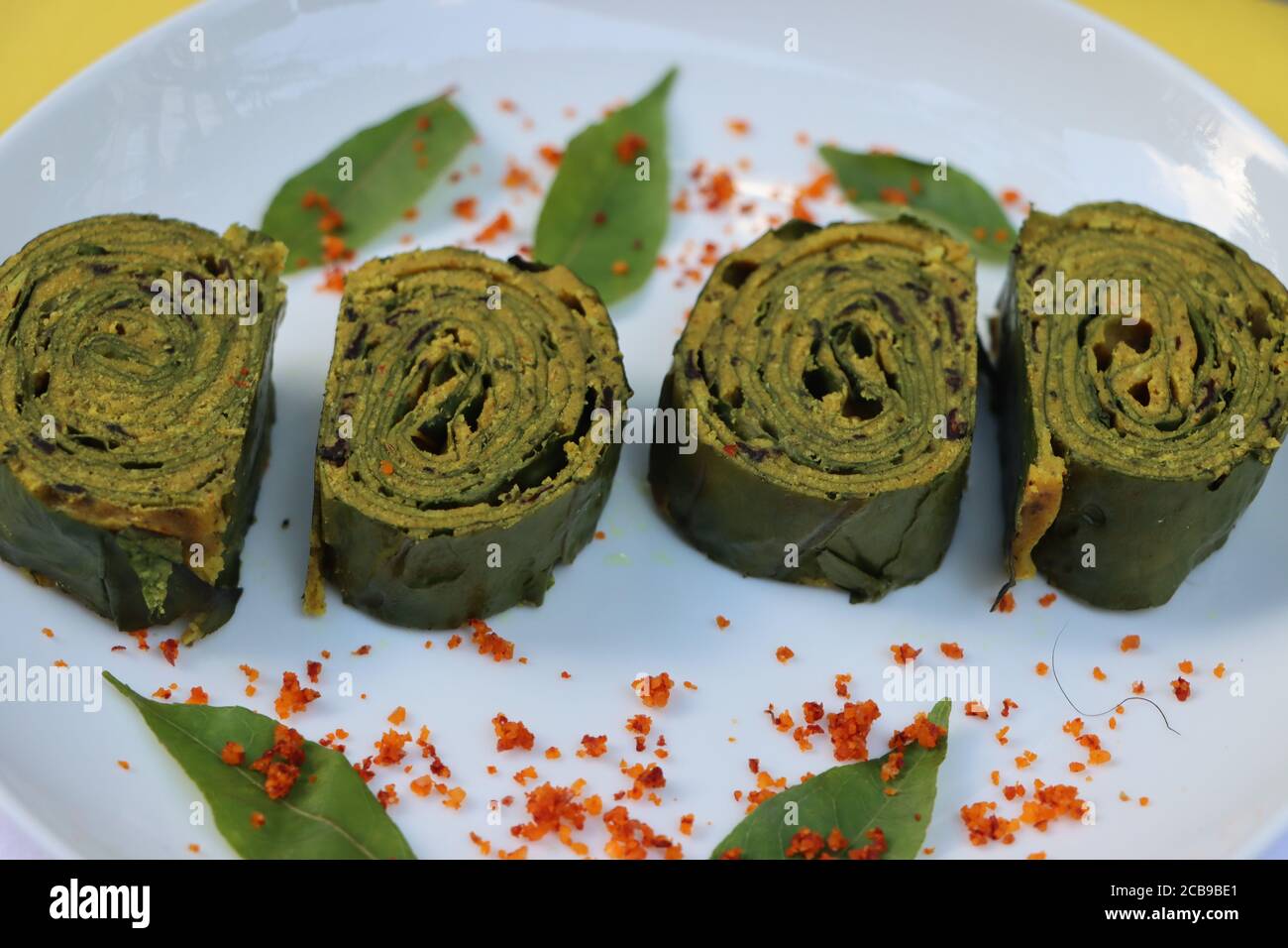 Patra or Paatra or Alu Vadi or Alu wadi is a popular maharashtrian and ...