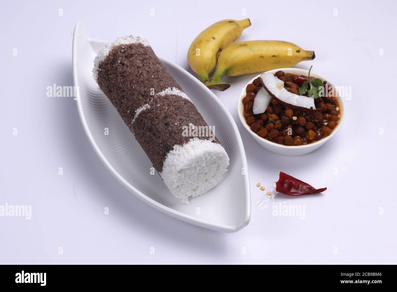 Ragi Puttu or Millet Puttu ,home made kerala breakfast made using ...