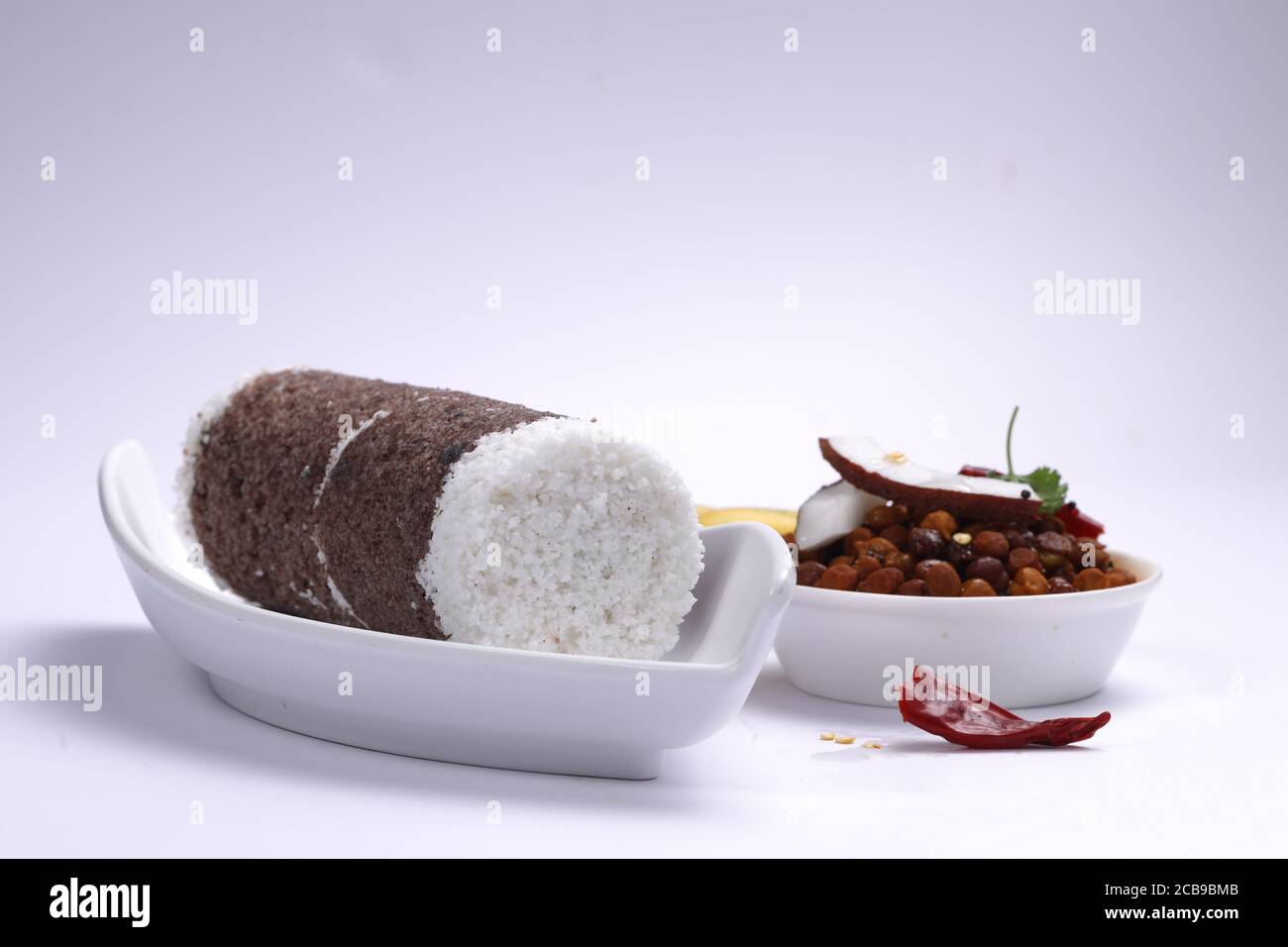 Ragi Puttu or Millet Puttu ,home made kerala breakfast made using ...