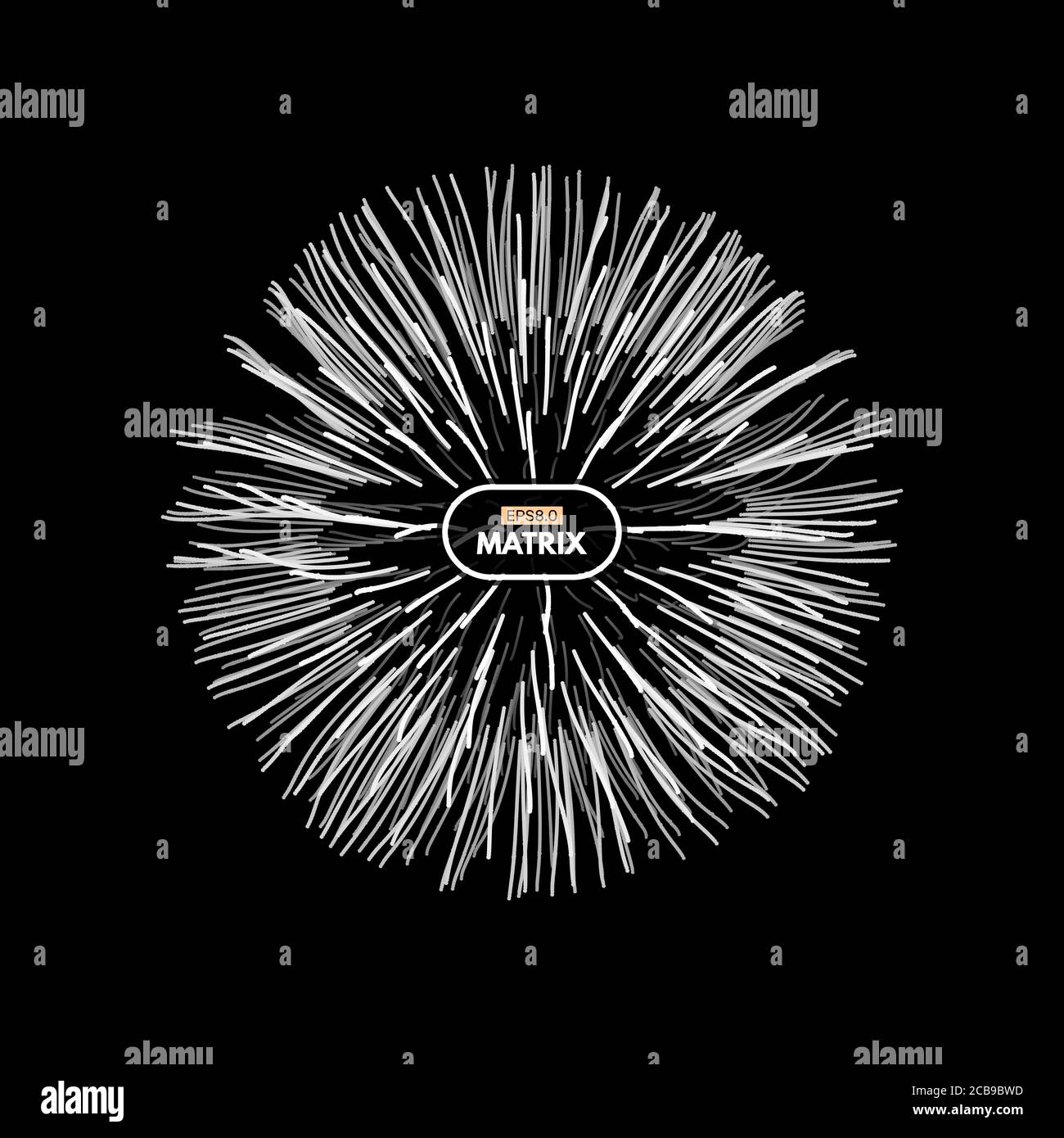 3d Abstract Sphere Array With Dynamic Particles Modern Science And Technology Element Vector