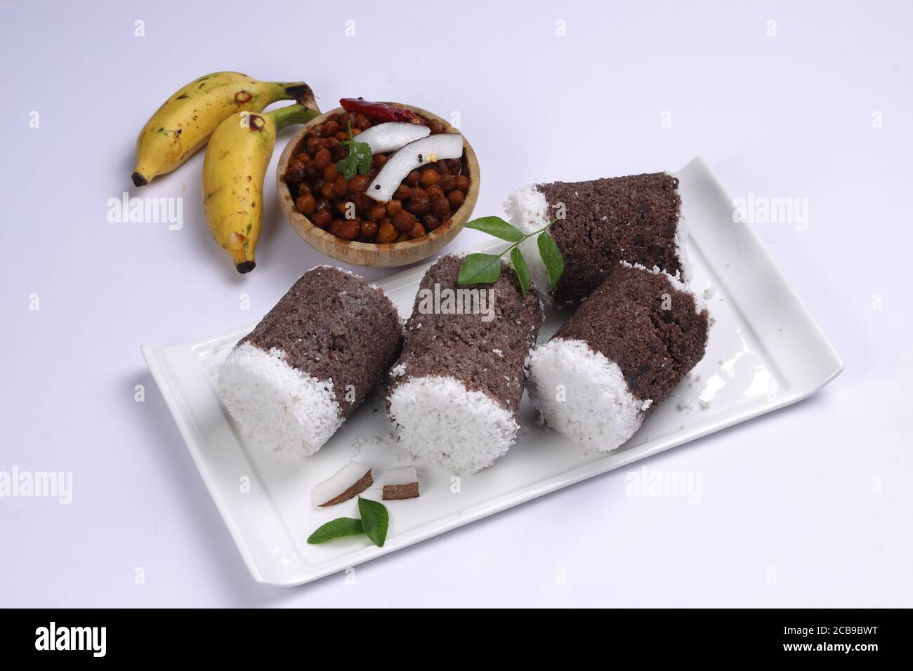 Ragi Puttu or Millet Puttu ,home made kerala breakfast made using ...