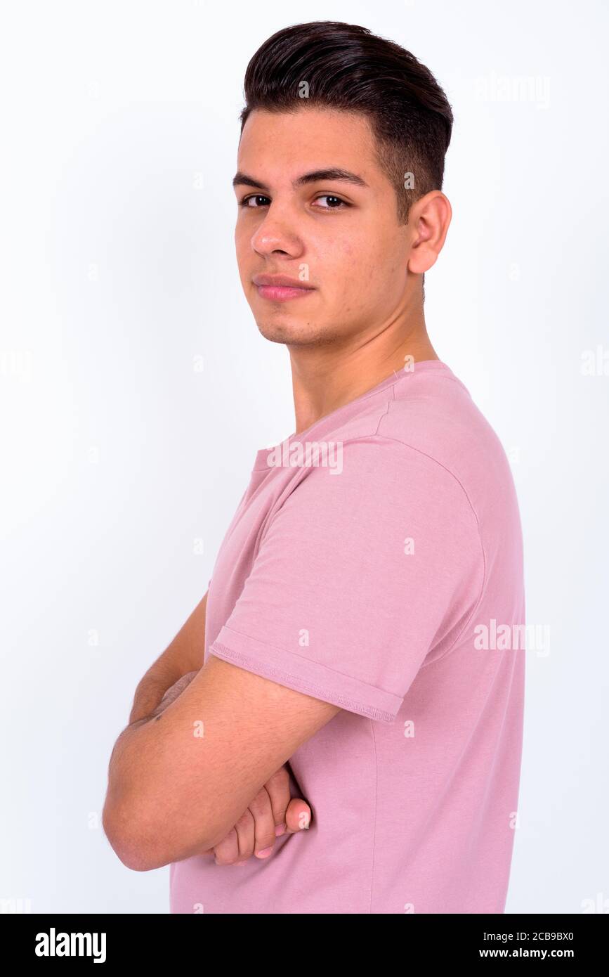 Portrait of young handsome multi ethnic man Stock Photo - Alamy