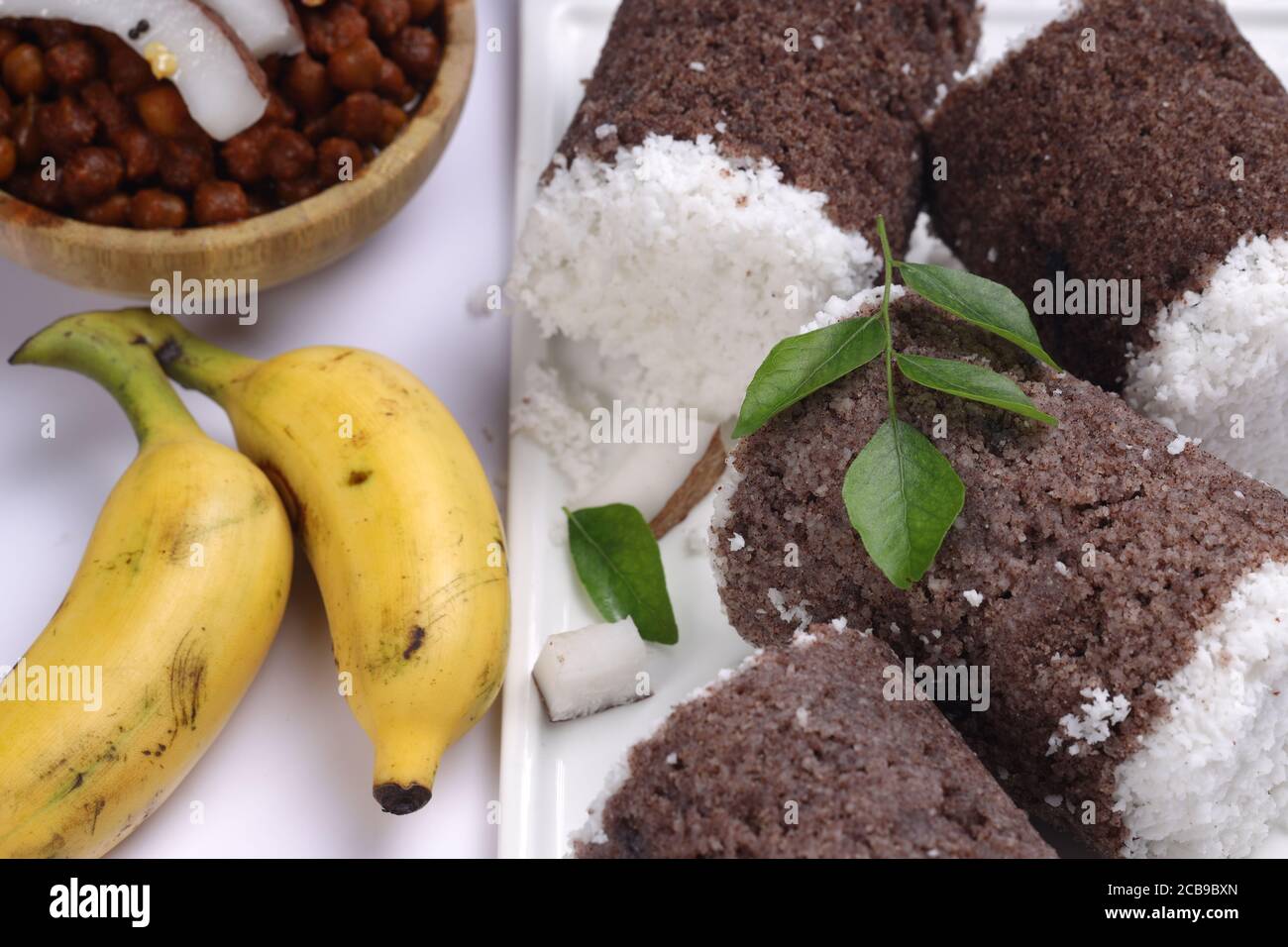 Ragi Puttu or Millet Puttu ,home made kerala breakfast made using ...