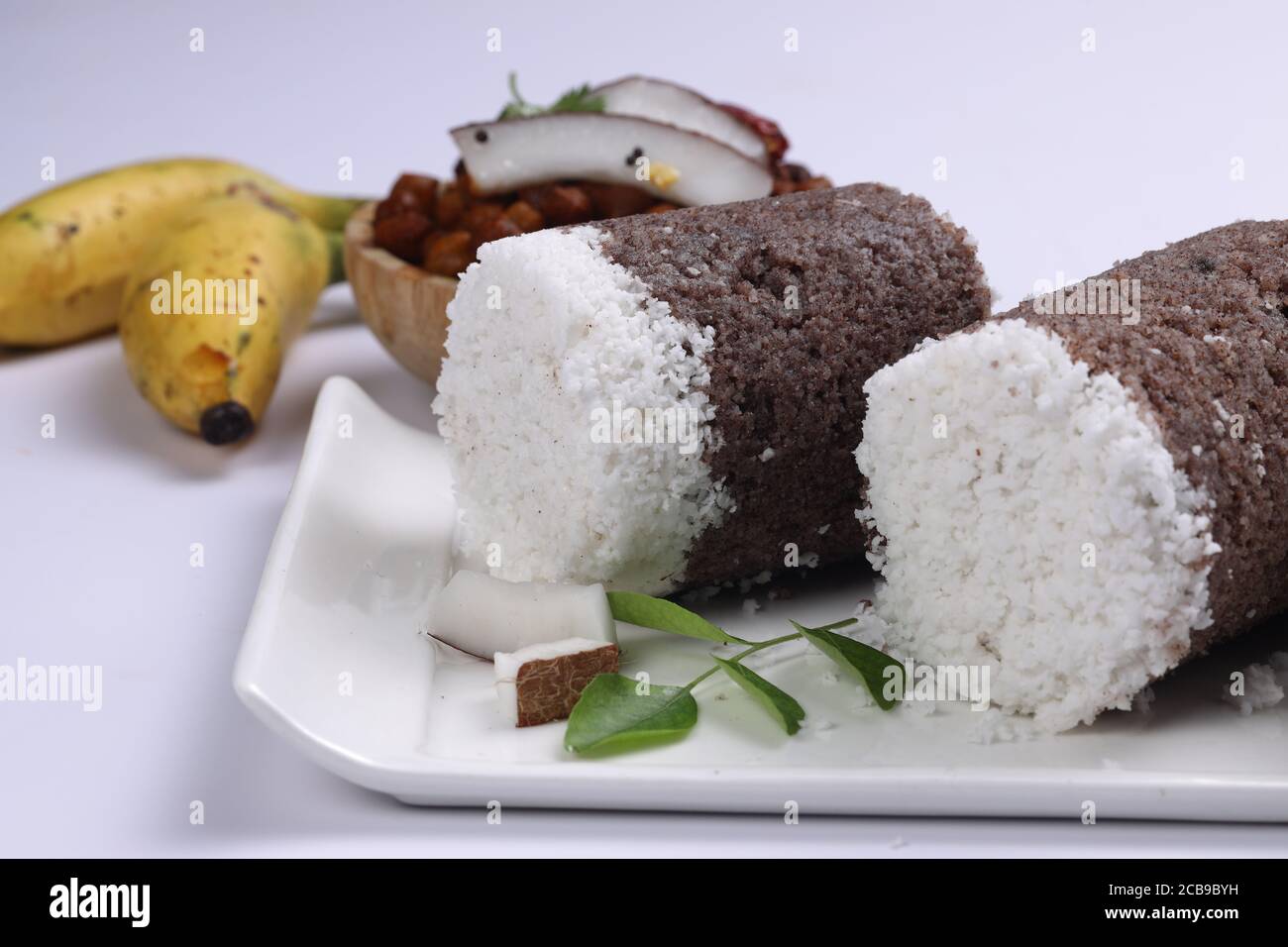 Ragi Puttu or Millet Puttu ,home made kerala breakfast made using ...