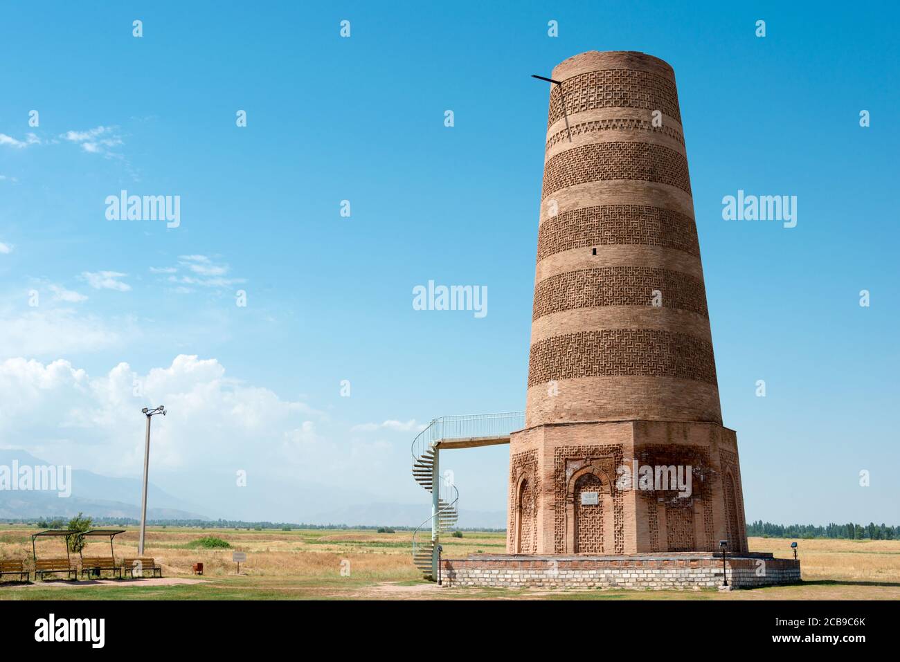 Tokmok, Kyrgyzstan - Ruins of Burana Tower in Tokmok, Kyrgyzstan. It is ...
