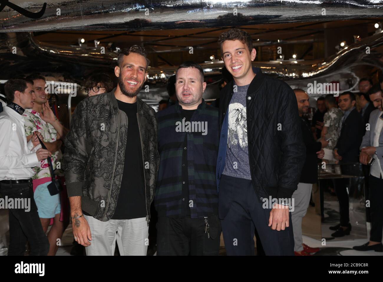 Jimmy Lyell (L) and Hugo Gruzman (R), (Flight Facilities) with Kim ...