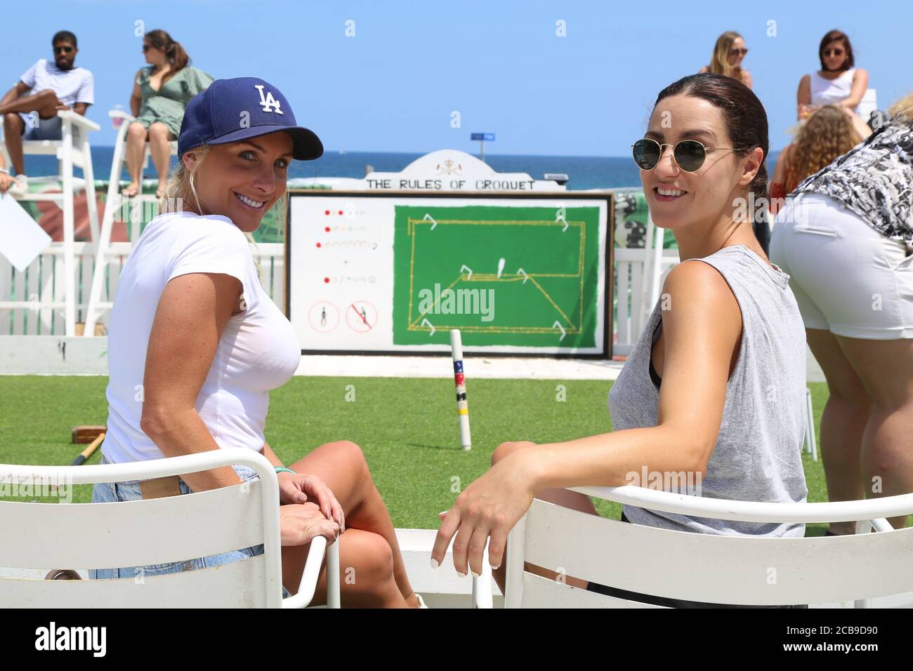 The Bachelor’s Zilda Williams and Jacinda Gugliemino in Bondi Stock ...