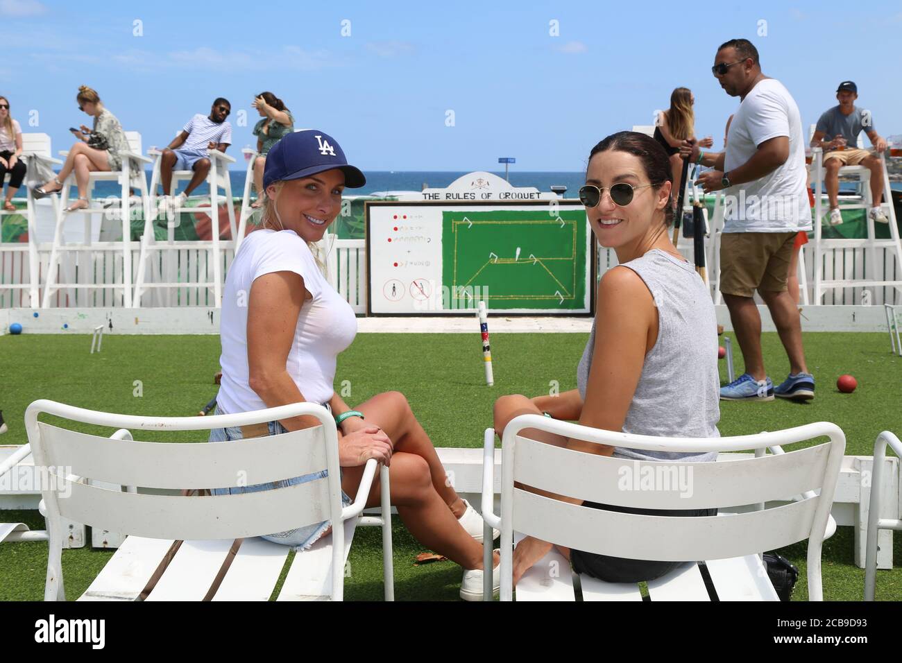The Bachelor’s Zilda Williams and Jacinda Gugliemino in Bondi Stock ...