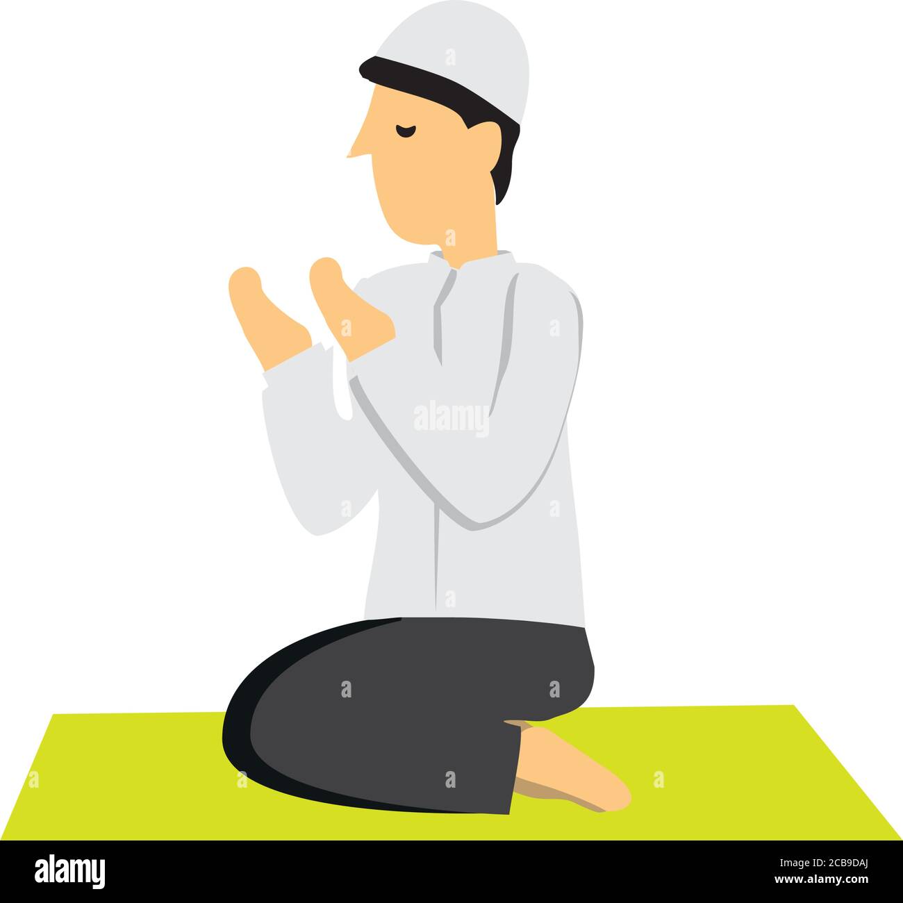 Islamic Prayer Mat In Prayer Cut Out Stock Images And Pictures Alamy