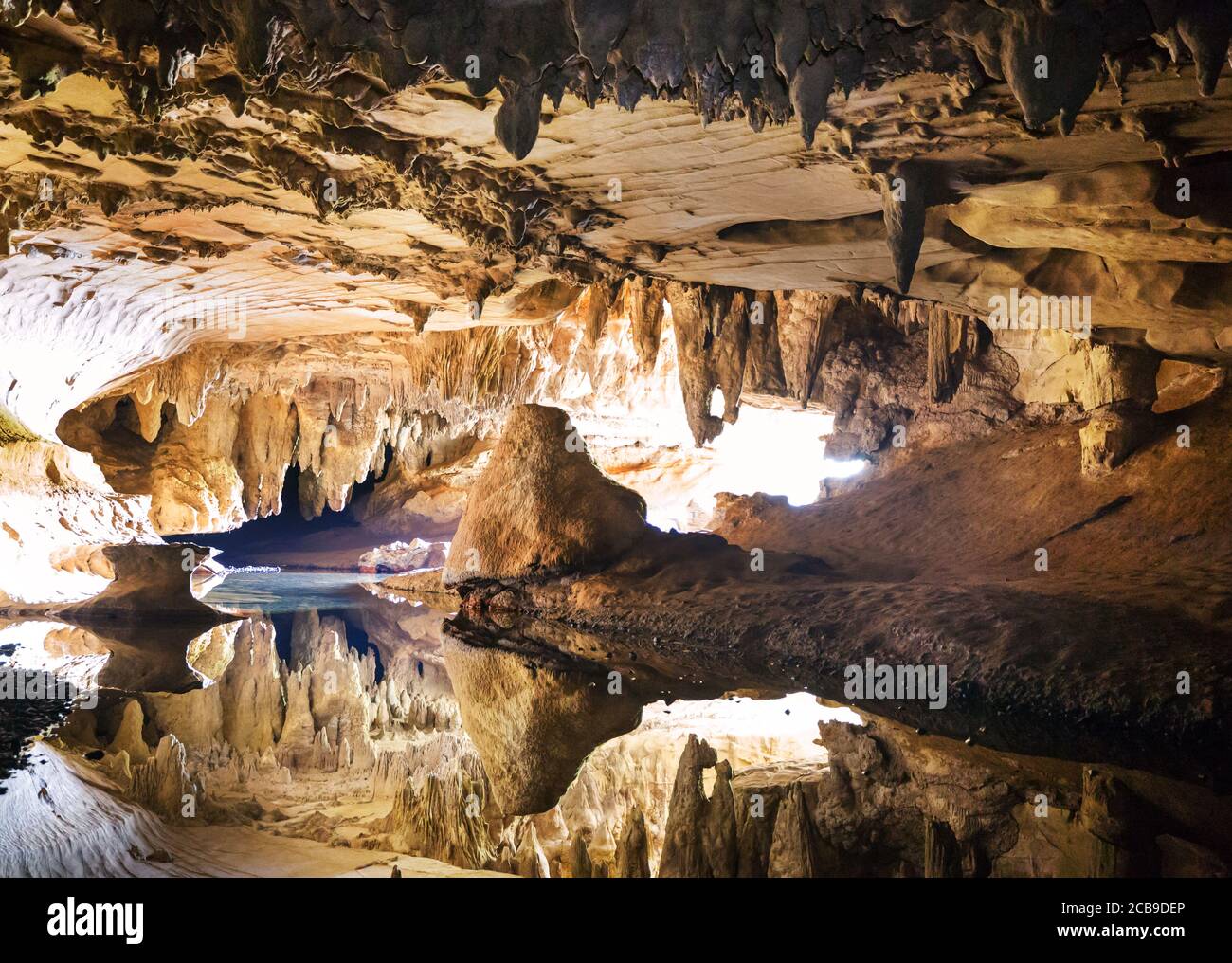 Unusual cave landscapes in New Zealand Stock Photo - Alamy