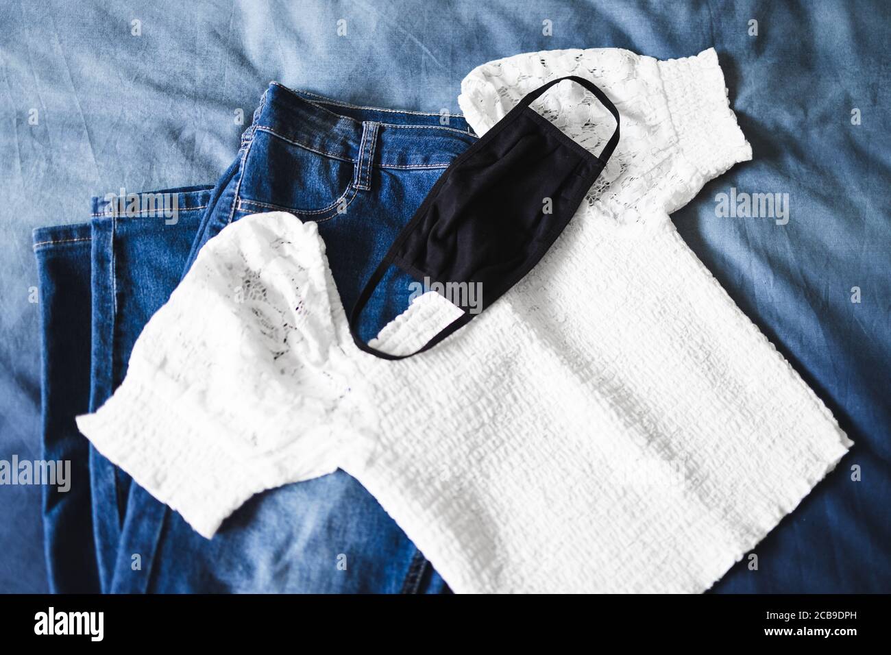 the new normal after the covid-19 virus outbreak and pandemic, woman's ...