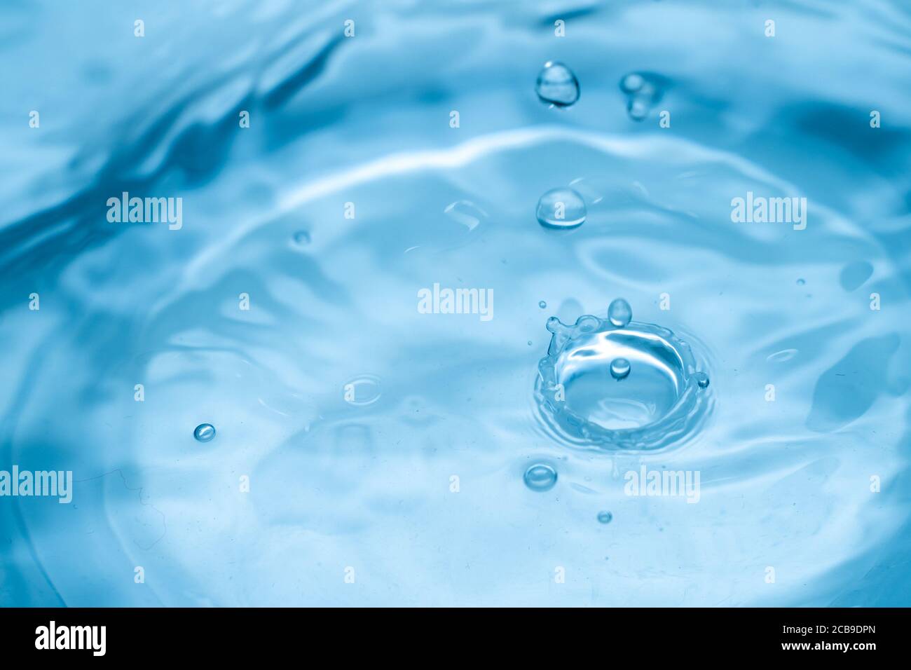 background of blue water or gel. Purity concept Stock Photo - Alamy