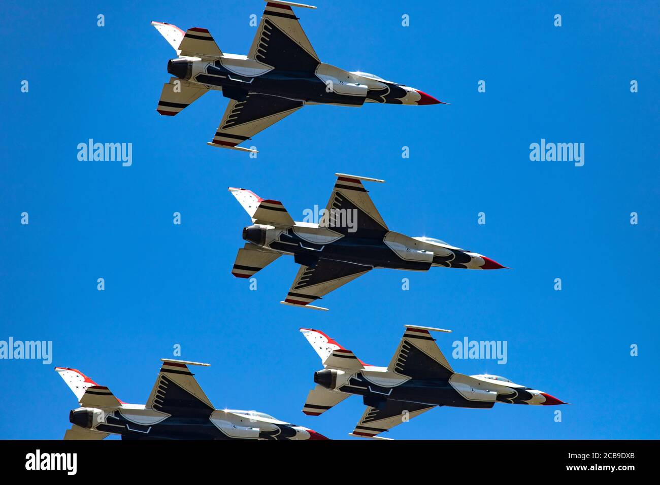 The United States Air Force Thunderbirds fly over Carlsbad and San ...