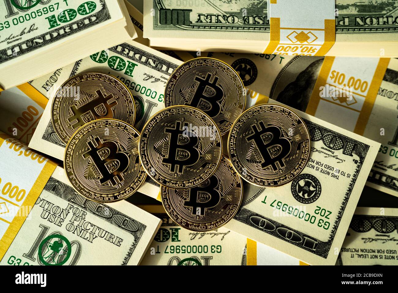 Bitcoin cryptocurrency - photo of golden bitcoin physical gold coin ...