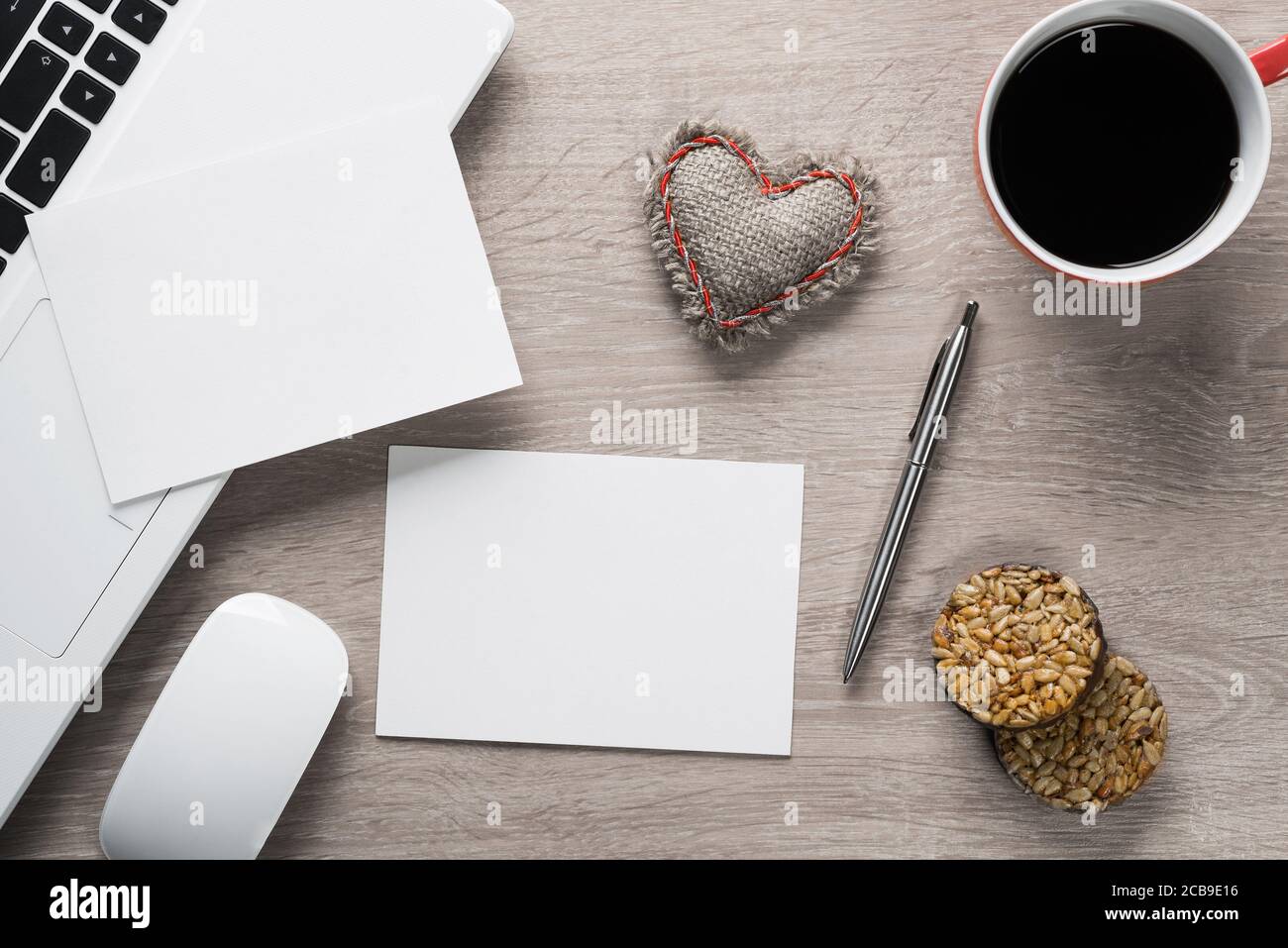 Coffee break with cookies Stock Photo - Alamy