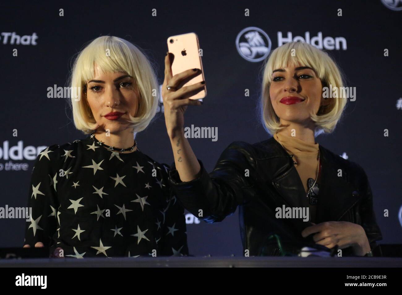 Jess and Lisa Origliasso, The Veronicas perform at the Holden Astra ...