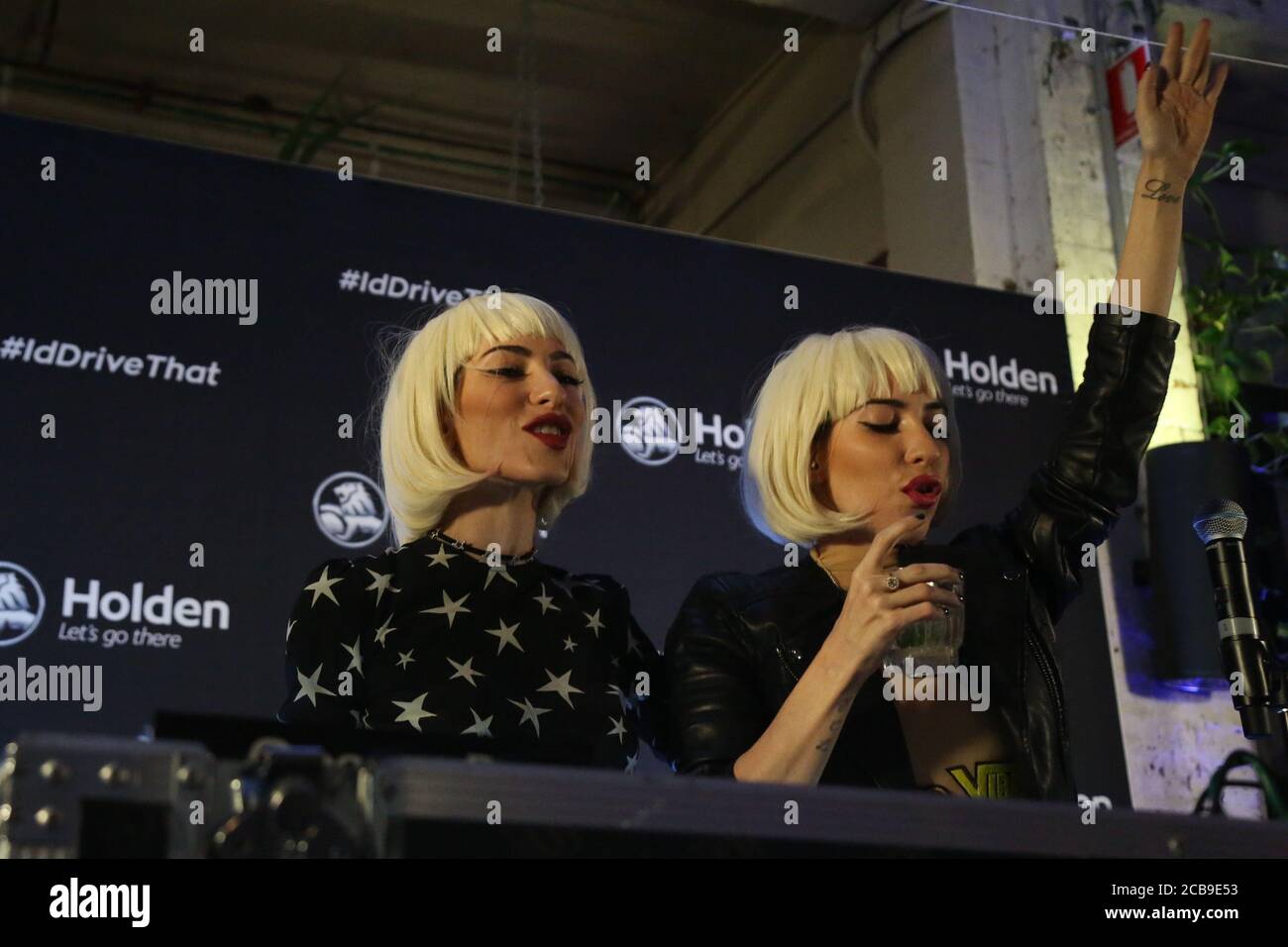 Jess and Lisa Origliasso, The Veronicas perform at the Holden Astra ...