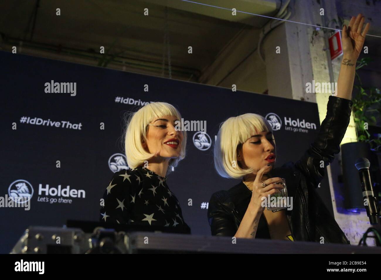 Jess and Lisa Origliasso, The Veronicas perform at the Holden Astra ...