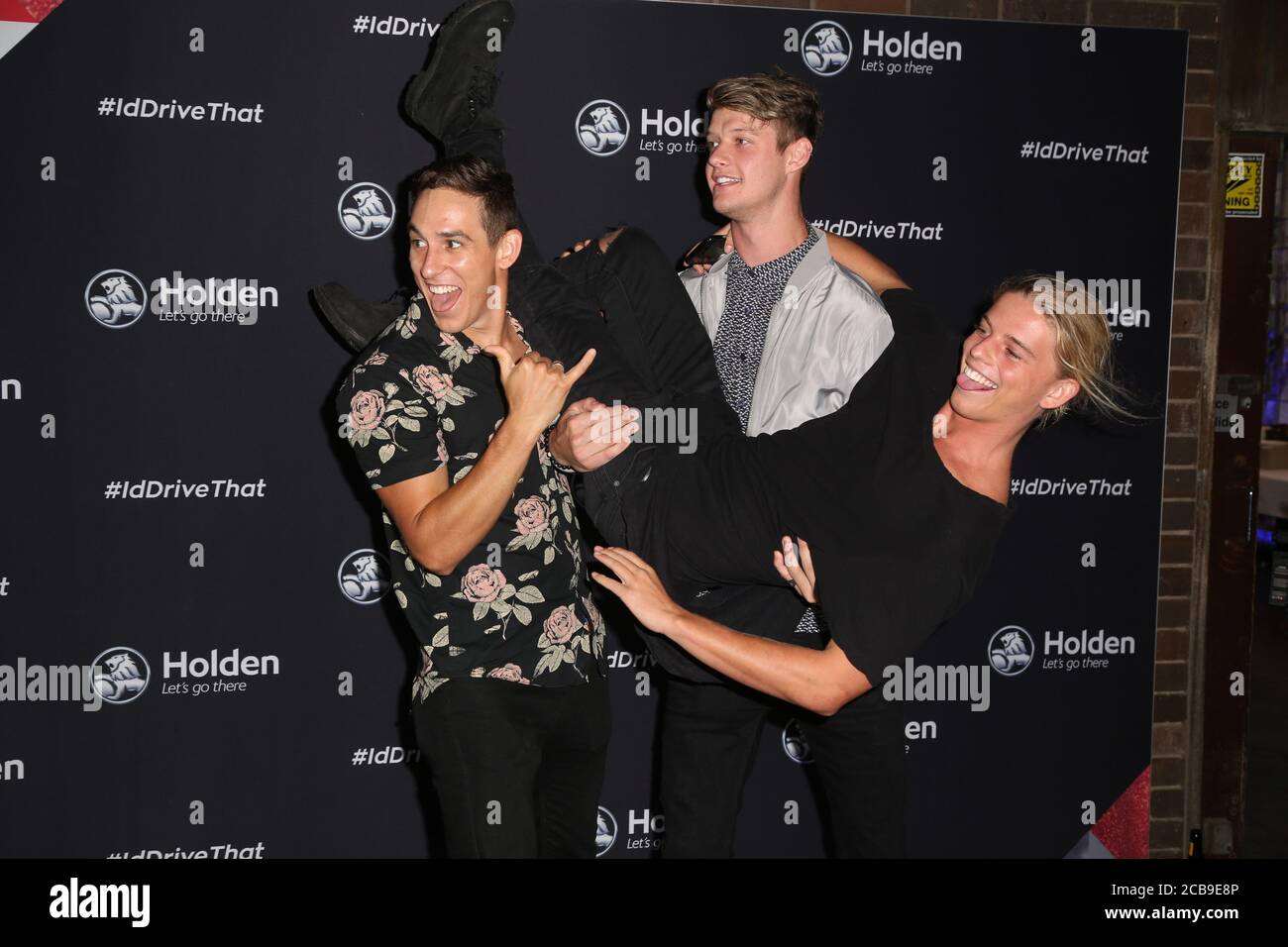 Jake Rich (L) attends the Holden Astra launch Stock Photo - Alamy