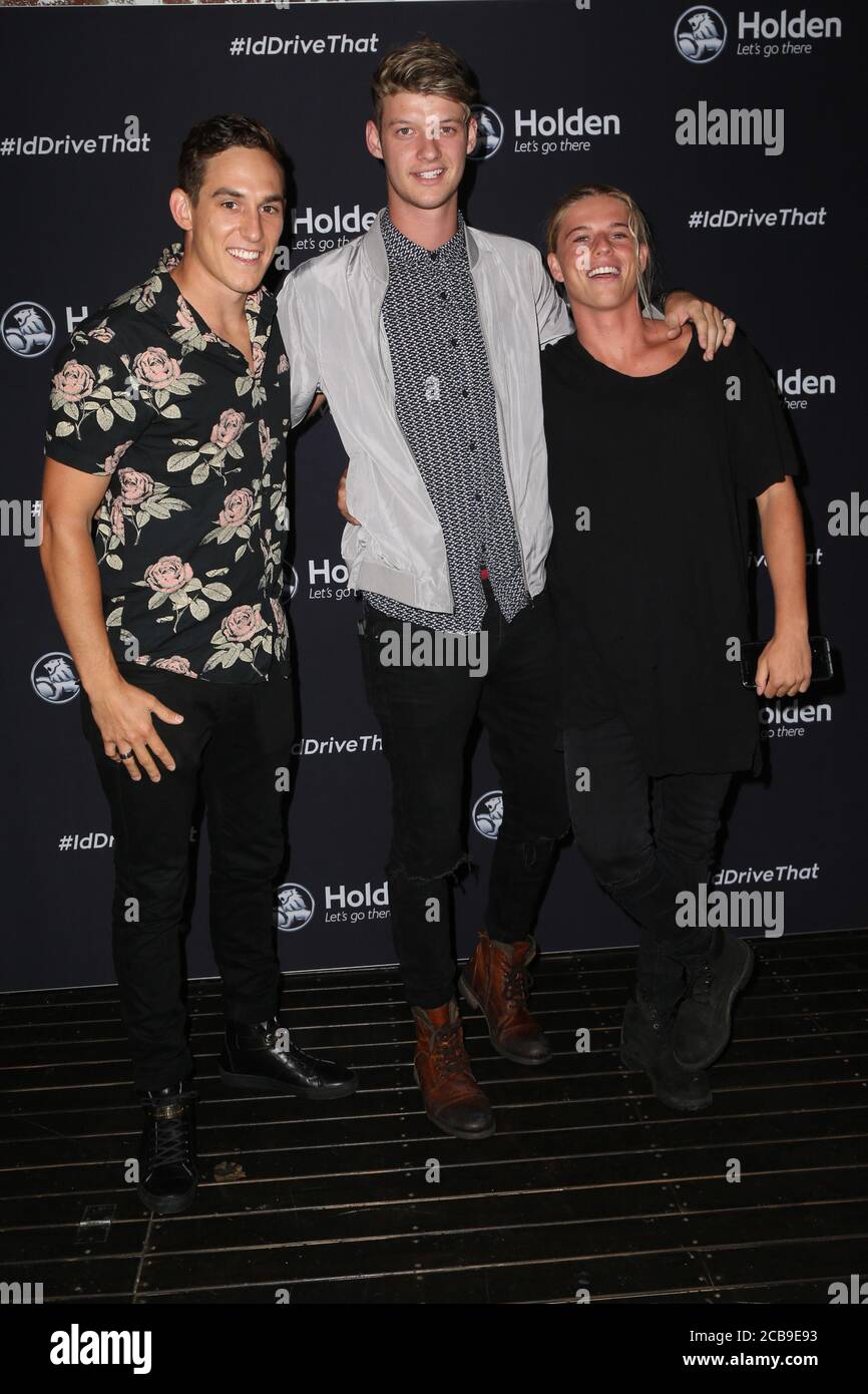 Jake Rich (L) attends the Holden Astra launch Stock Photo - Alamy