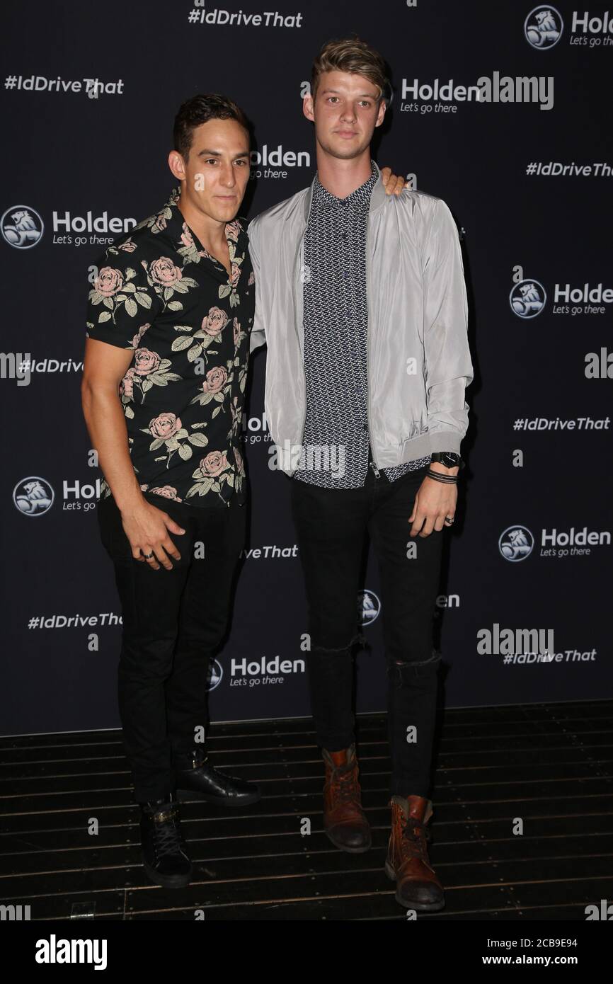 Jake Rich (L) attends the Holden Astra launch Stock Photo - Alamy